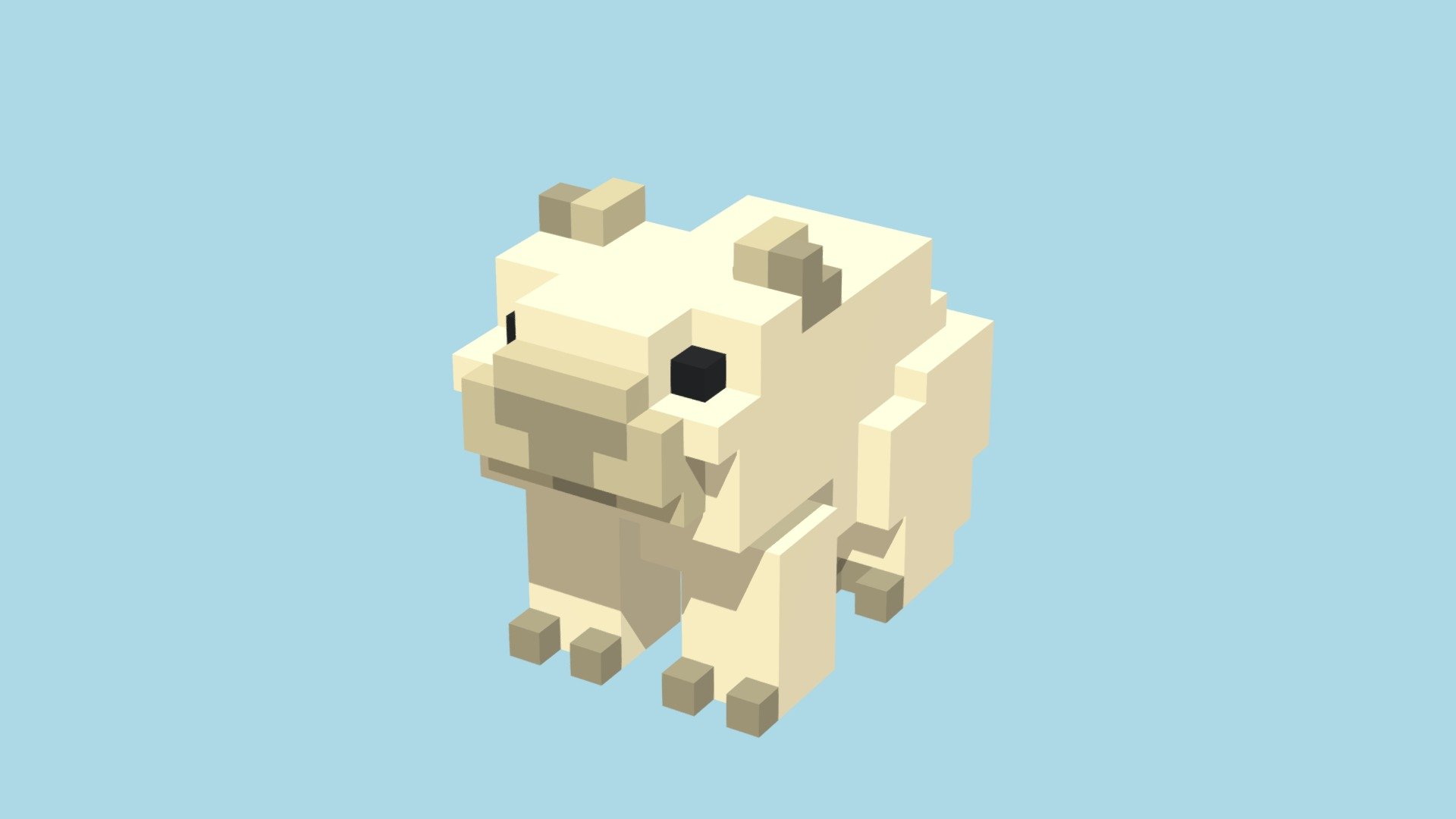 Voxel Capybara - 3D model by Richard Ramos (@richardramos) [beeec3f ...