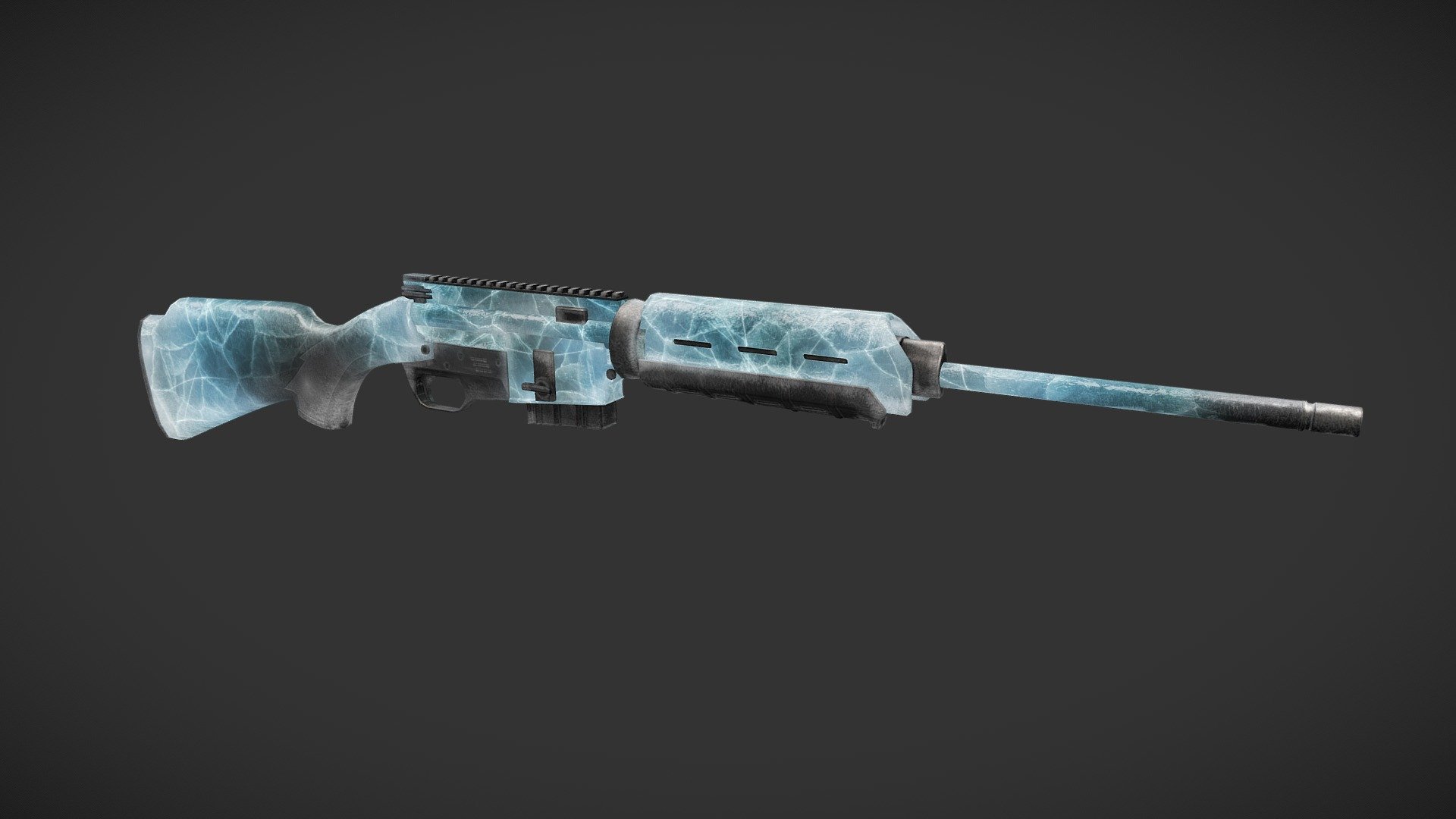 WEAPON AR15 FROZEN - 3D model by Agnieszka Talik (@agatalik) [beef418 ...