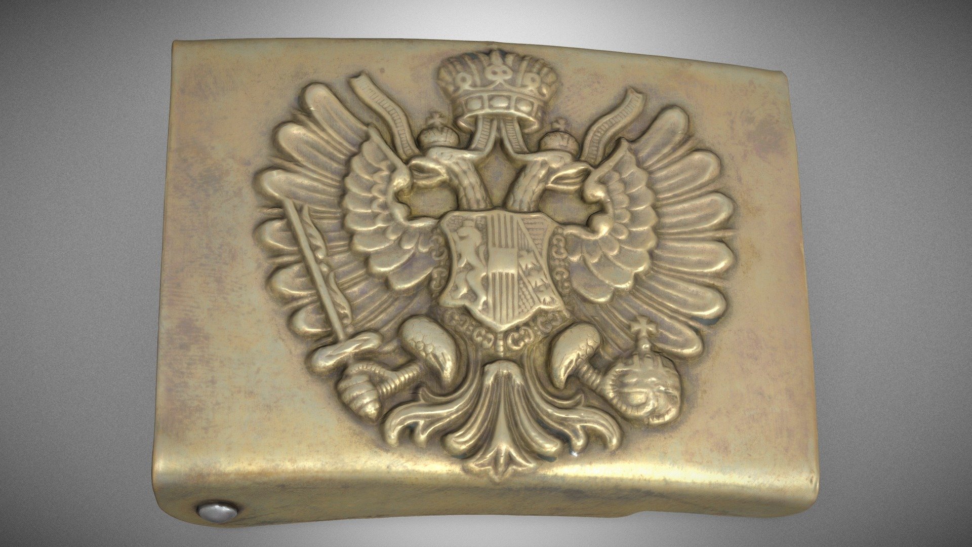 Military belt buckle – model M.1910 - Download Free 3D model by Virtual ...