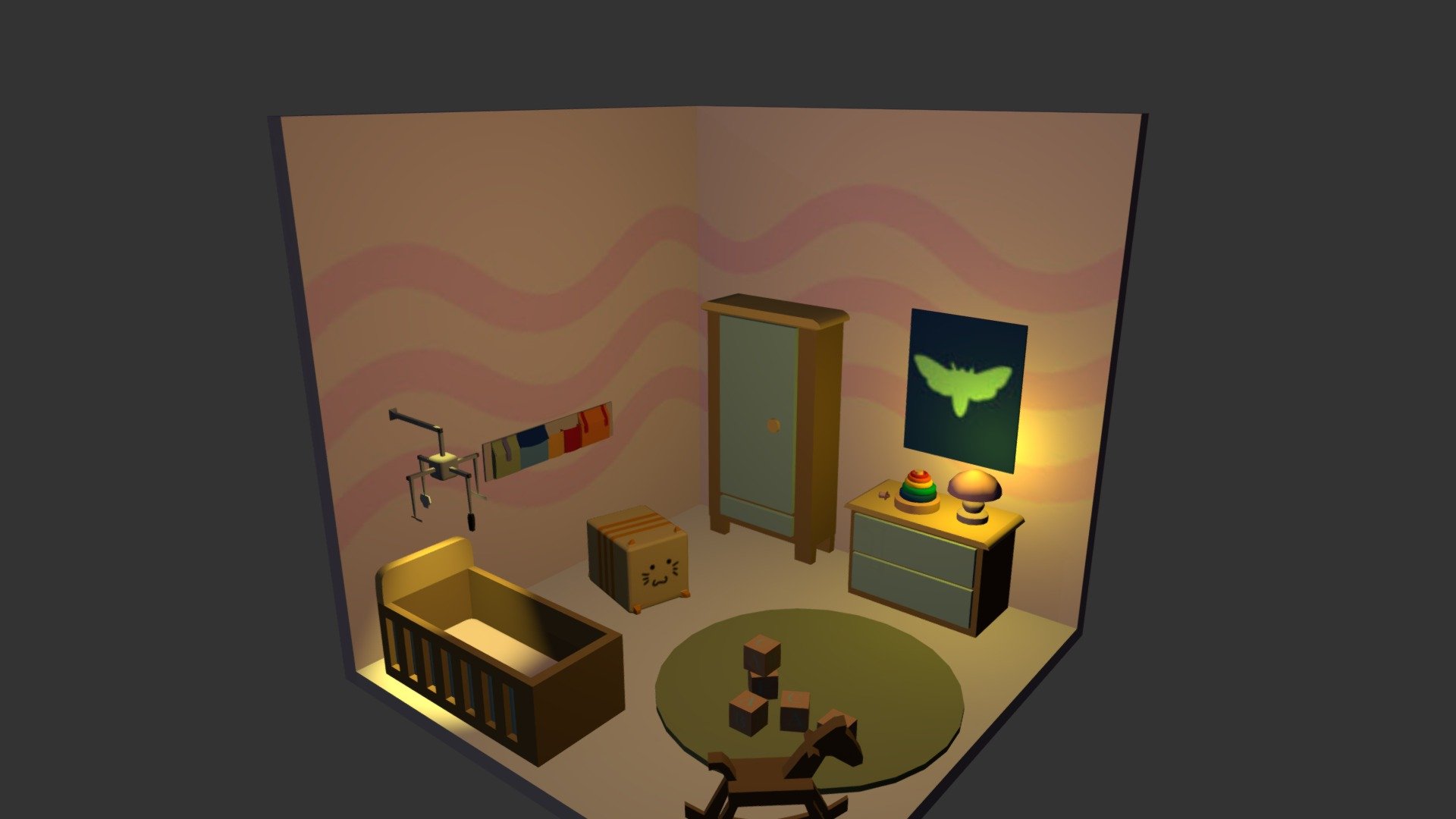 Baby room - 3D model by KaidanKay [bef0d91] - Sketchfab