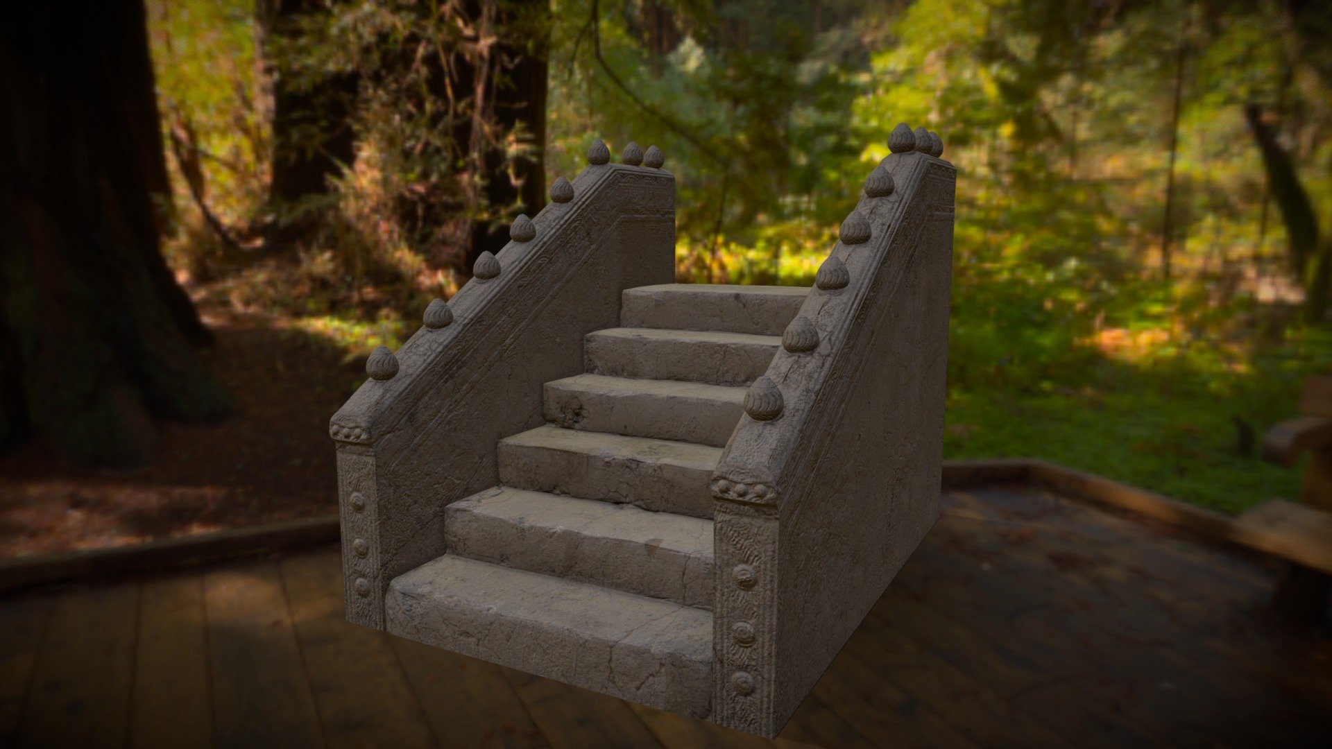 stone stairs - Buy Royalty Free 3D model by rtpixel [bef1f83 ...