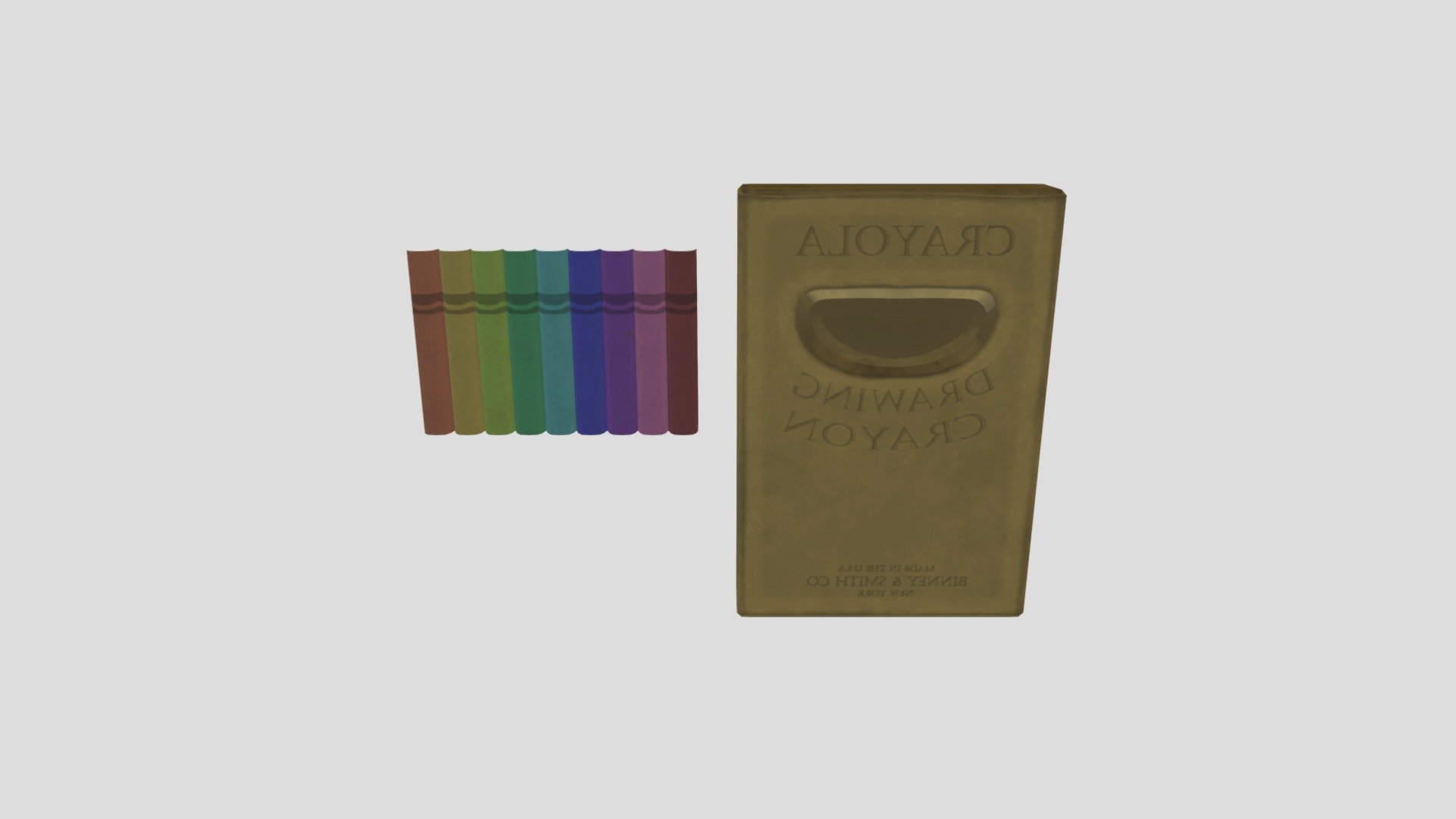 Crayons - 3D model by seagullbeagull (@32mongoose) [bef2710] - Sketchfab