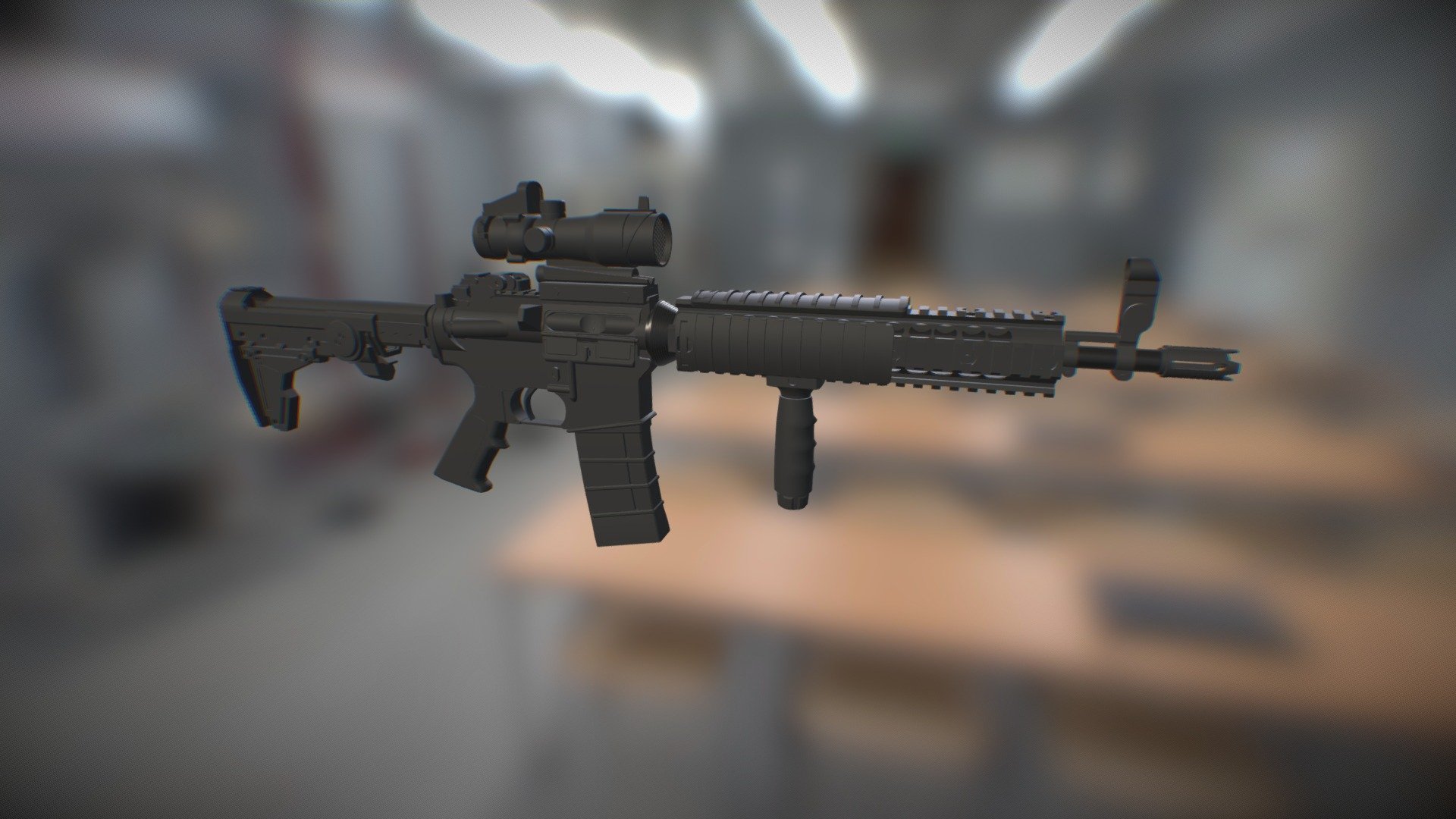 M4A1 MWS - 3D model by camburu [bef3ef1] - Sketchfab