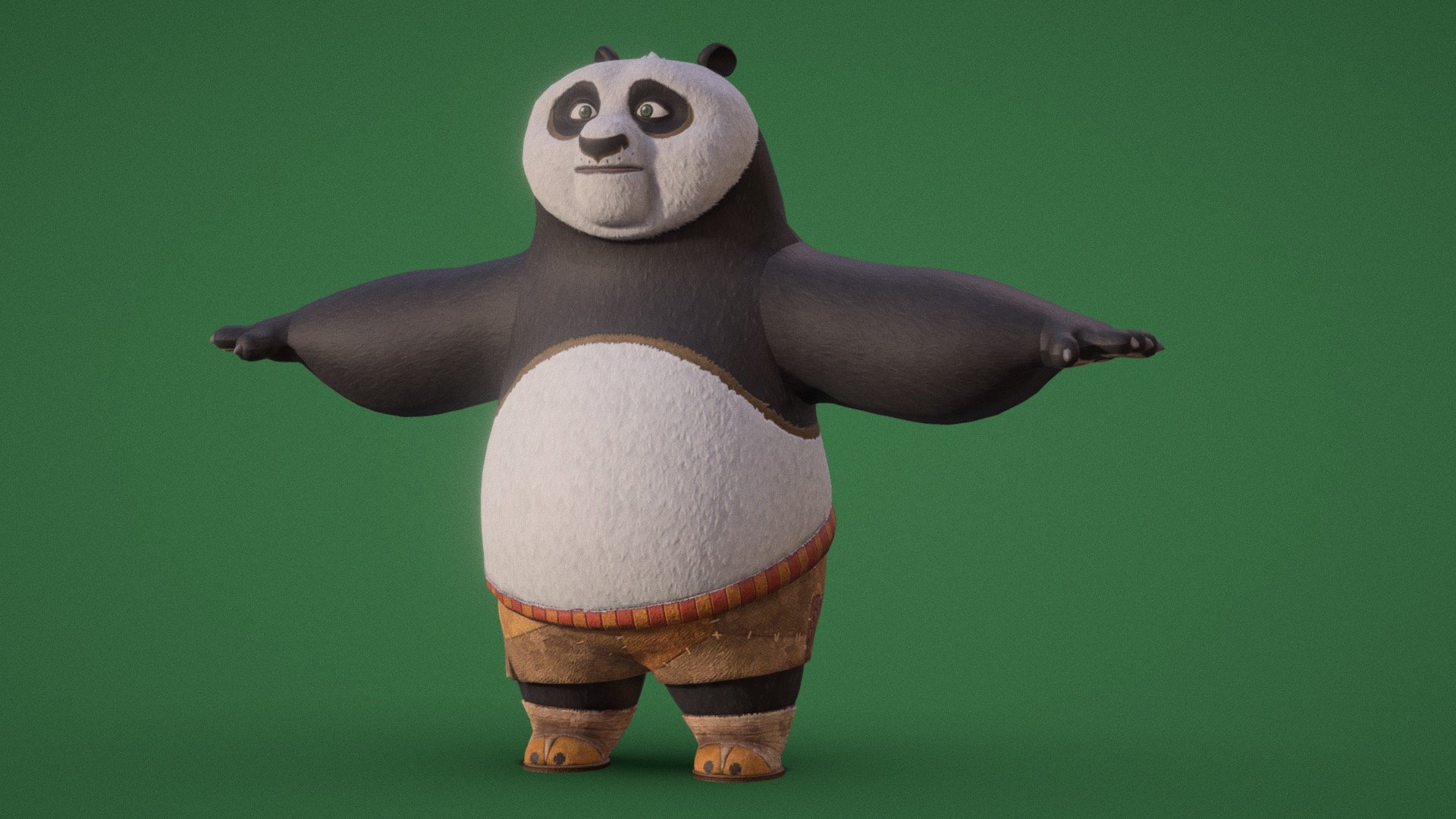 Po From Kung Fu Panda (Rigged) - Download Free 3D model by ChoochooLi ...