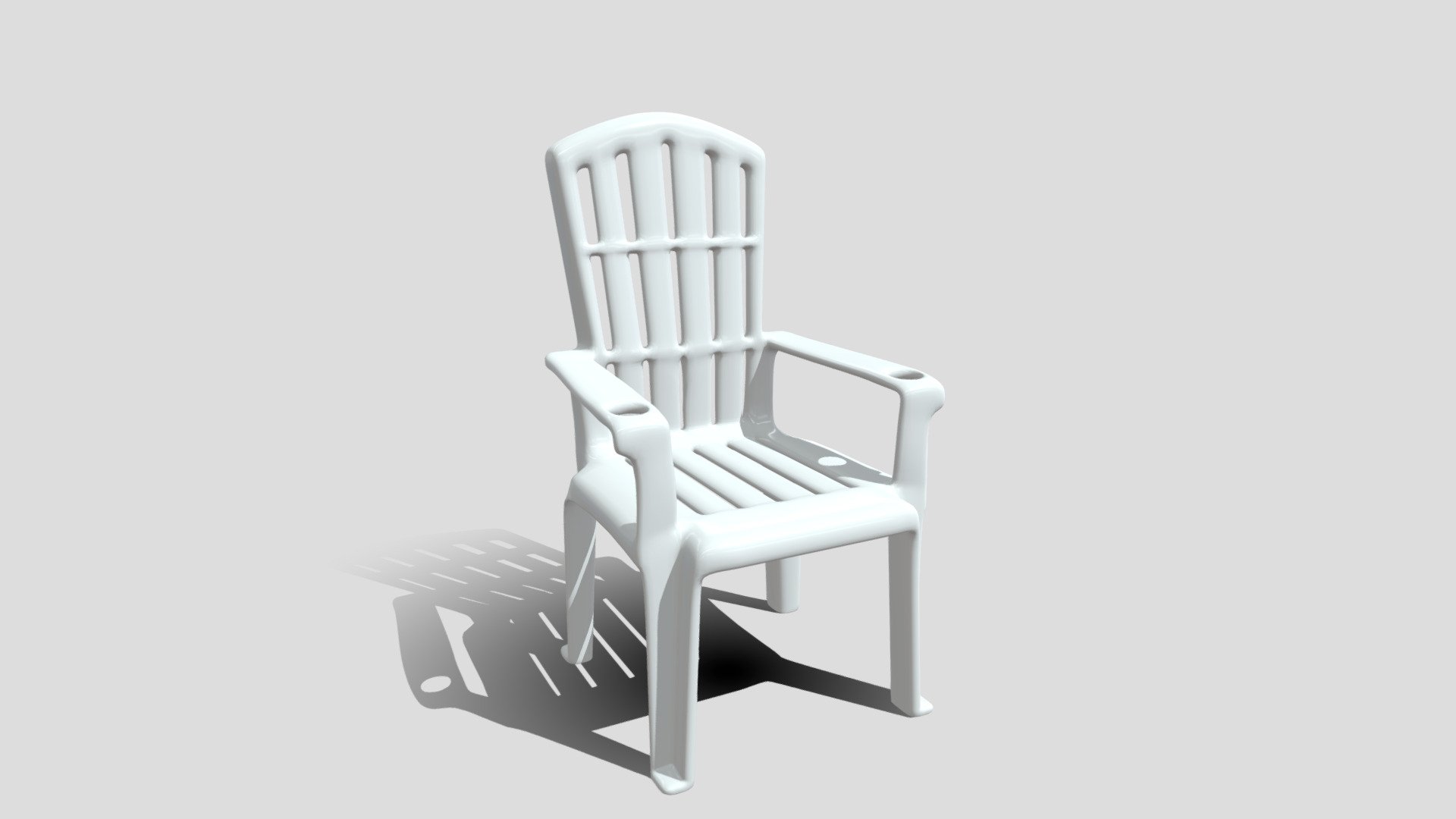 White plastic chair - Download Free 3D model by assetfactory [bef76d0 ...