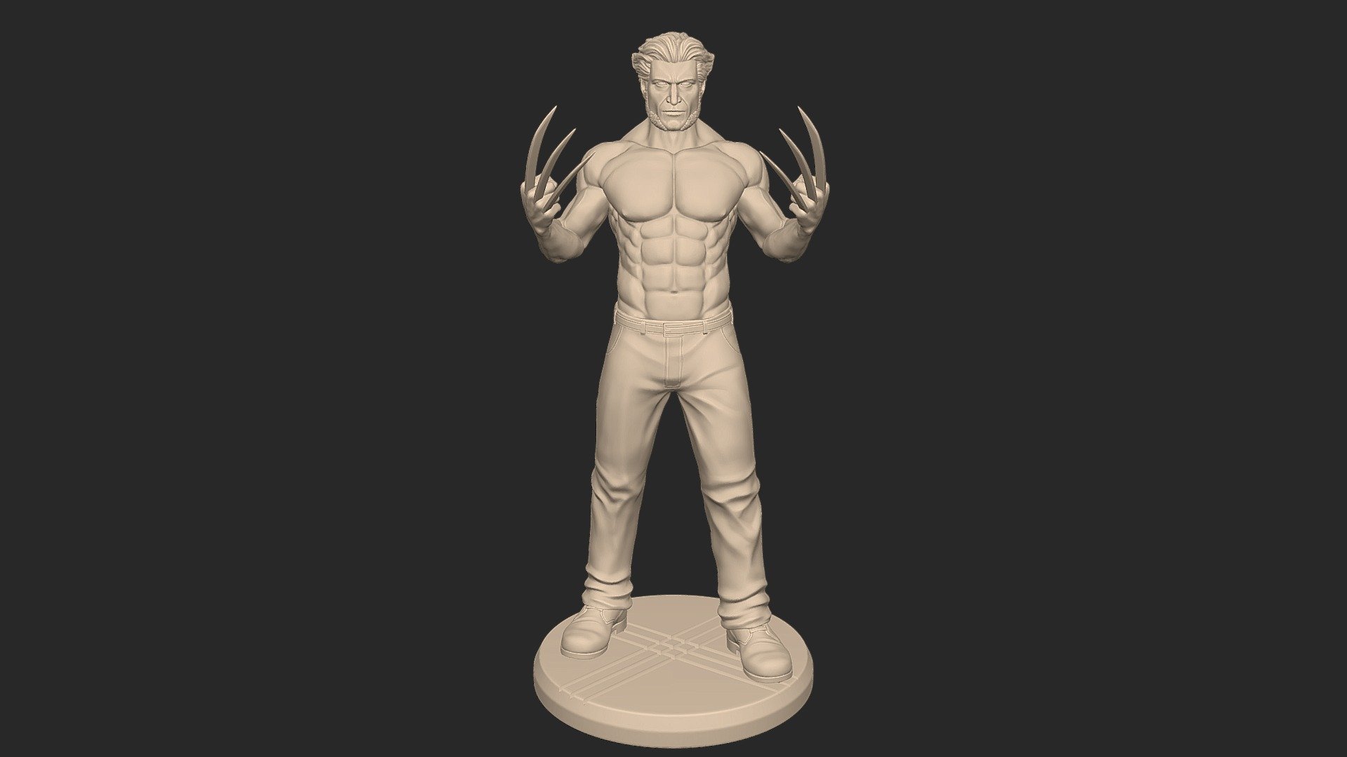 WOLVERINE Hugh Jackman printable figurine - Buy Royalty Free 3D model ...