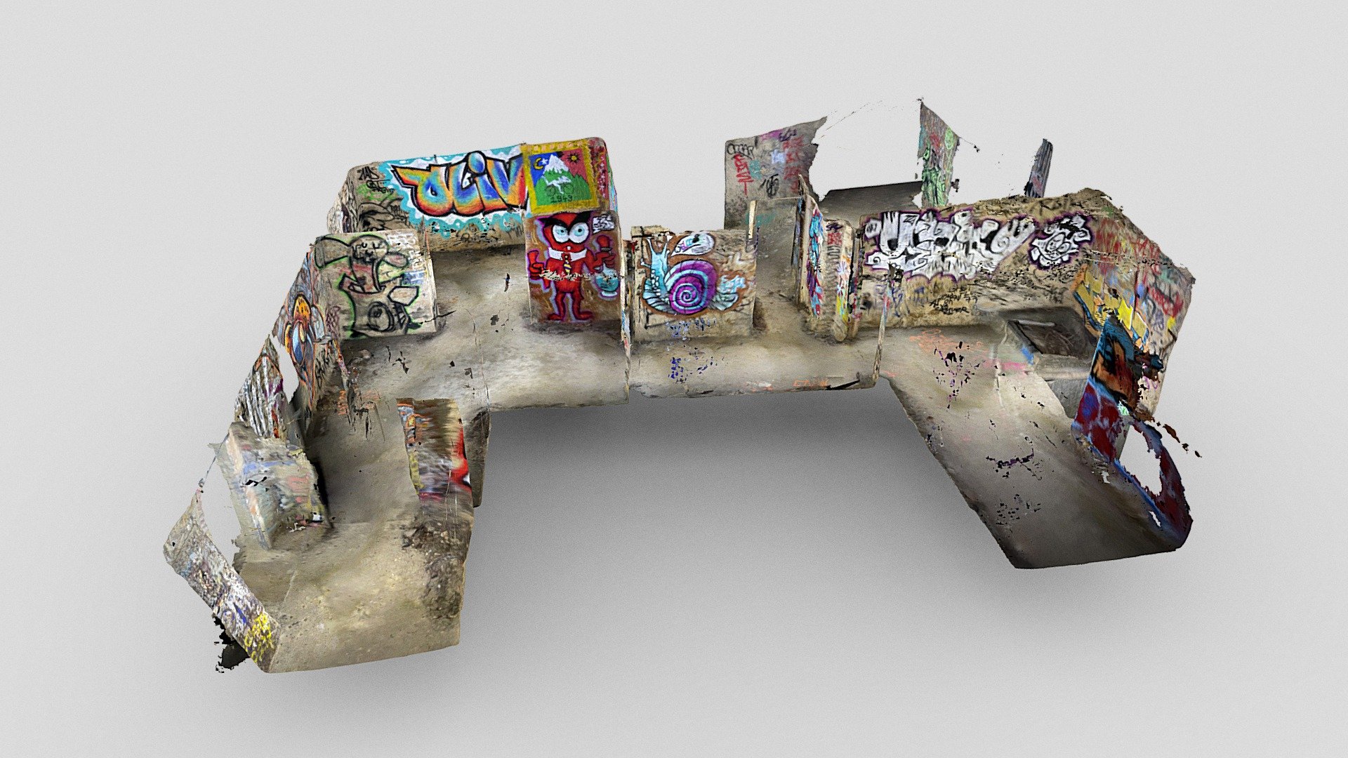 Paris catacombs - in the German bunker - Download Free 3D model by Emm ...