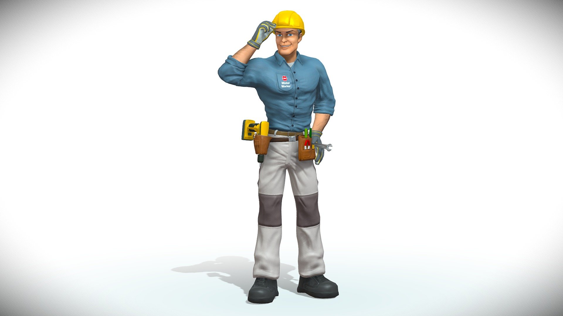 MrWorker_ver03 - 3D model by Mister Worker® (@misterworker) [befe54b] - Sketchfab