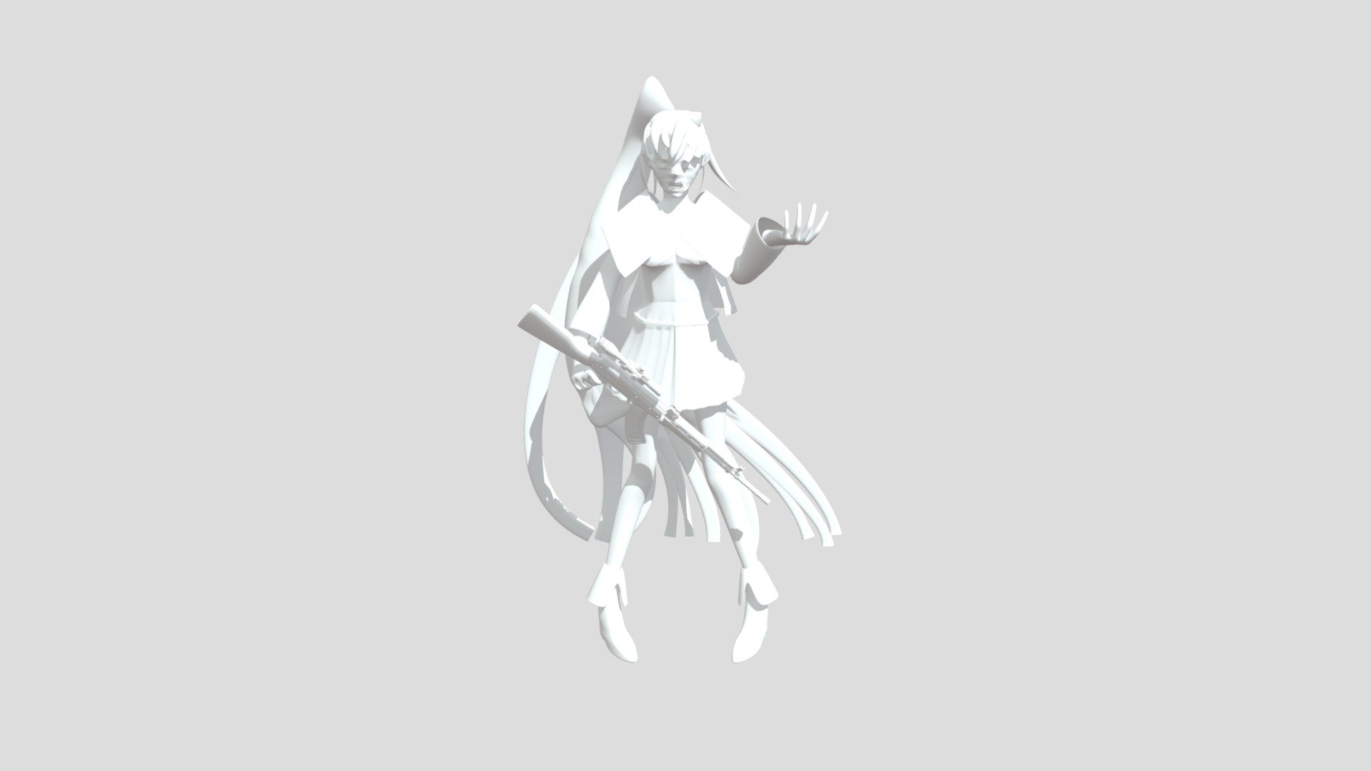 Usseewa chan - Download Free 3D model by silvergasp [befec64] - Sketchfab