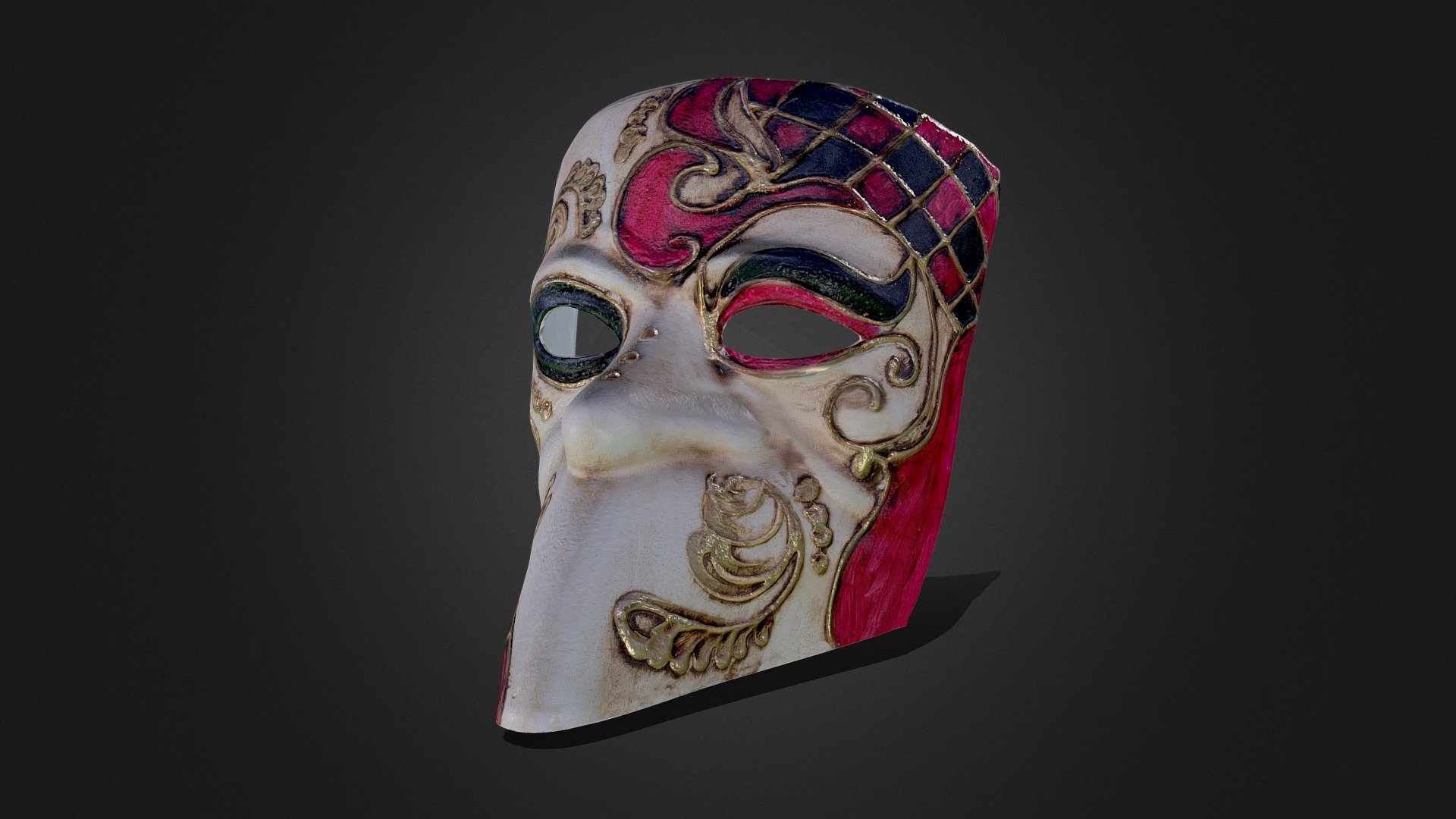 Carnival Mask Venice Download Free 3d Model By Alexander Ros