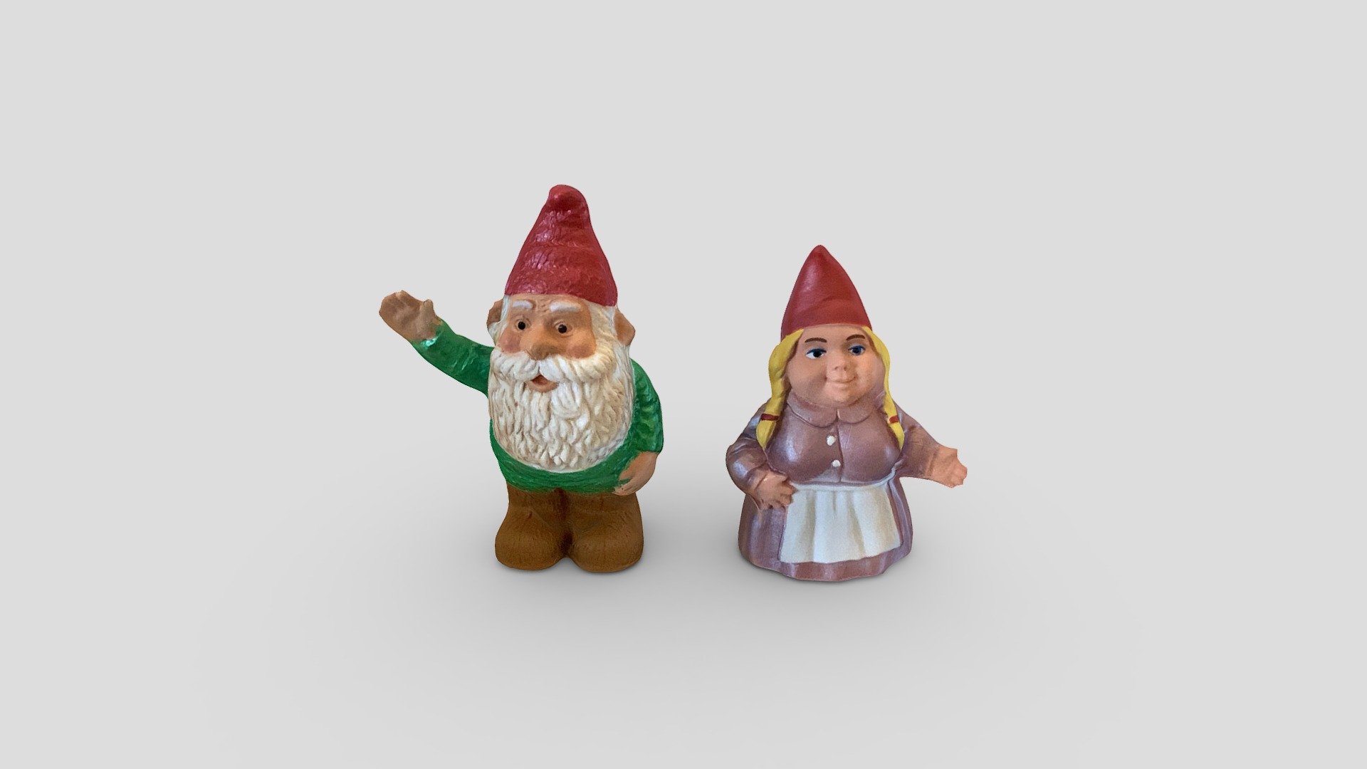 Gnomes - Download Free 3D model by Qlone [beff925] - Sketchfab