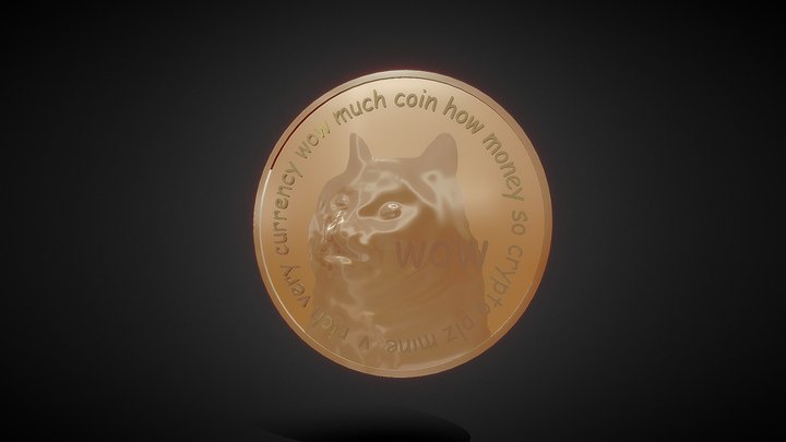 Dogecoin 3D models - Sketchfab