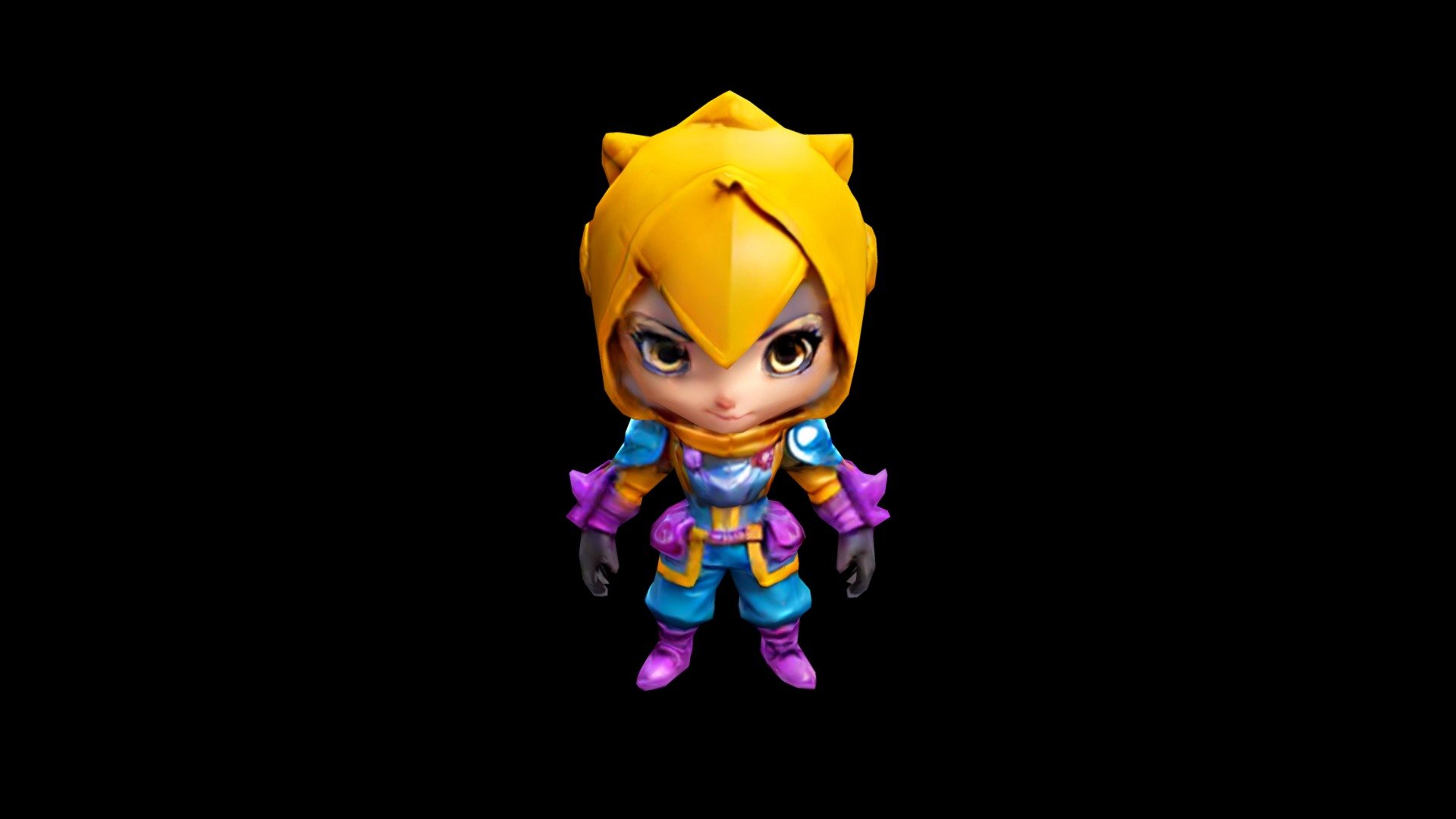 "Female Action Figure with a Fearless Expression - Download Free 3D ...