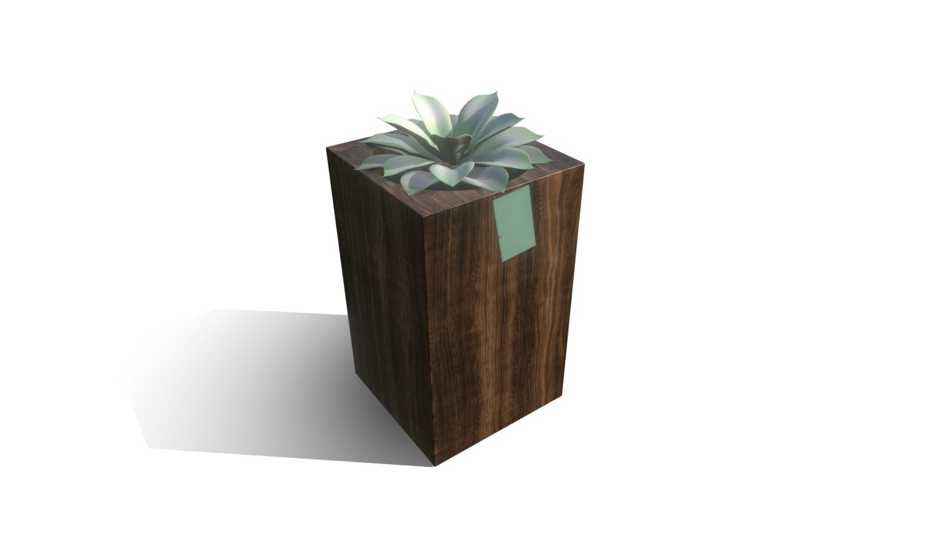 Wooden Block Succulent Planter - 3D model by RunemarkStudio [bf02ebe ...