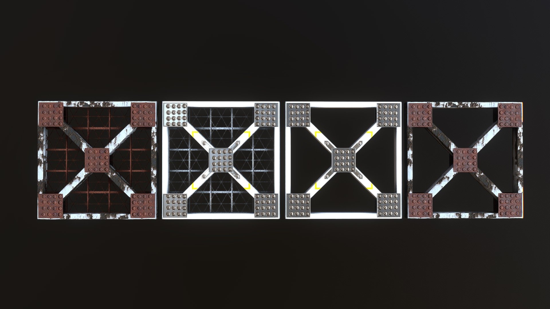 X Lattice Wall - 3D model by DMATH [bf04f36] - Sketchfab