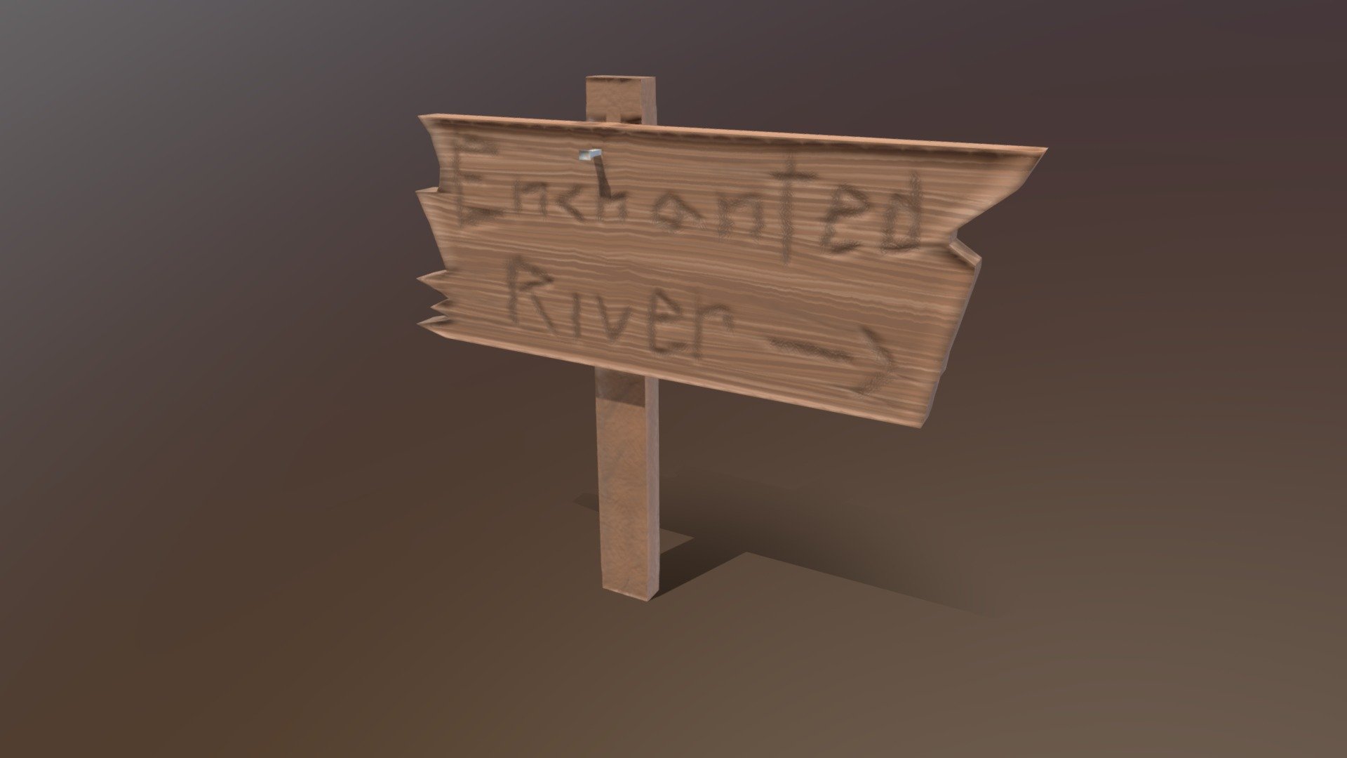 Wooden Signage - 3D model by KellGar24 [bf06c29] - Sketchfab