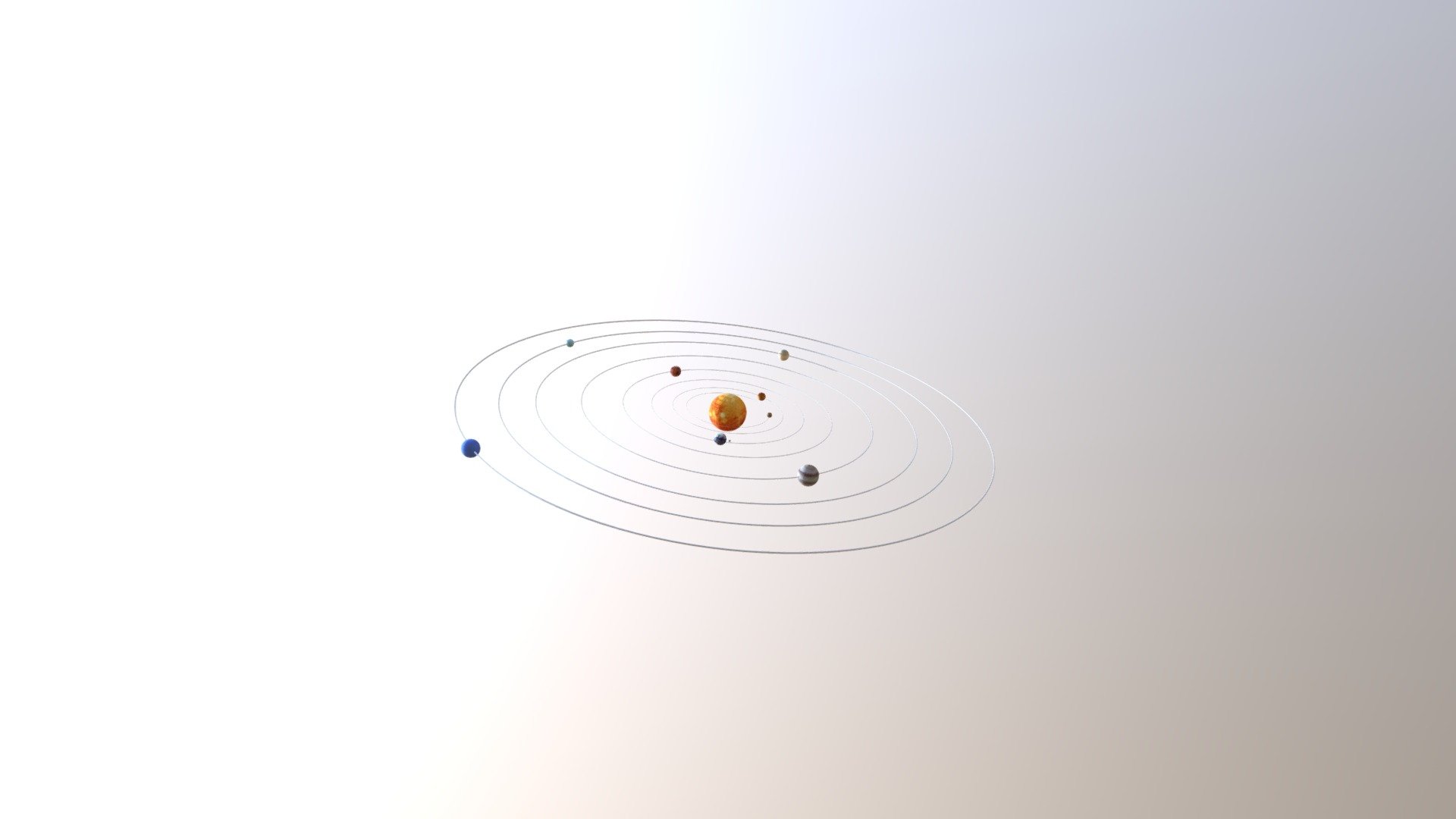 Solar System-anim - 3D model by firestone [bf06f6a] - Sketchfab