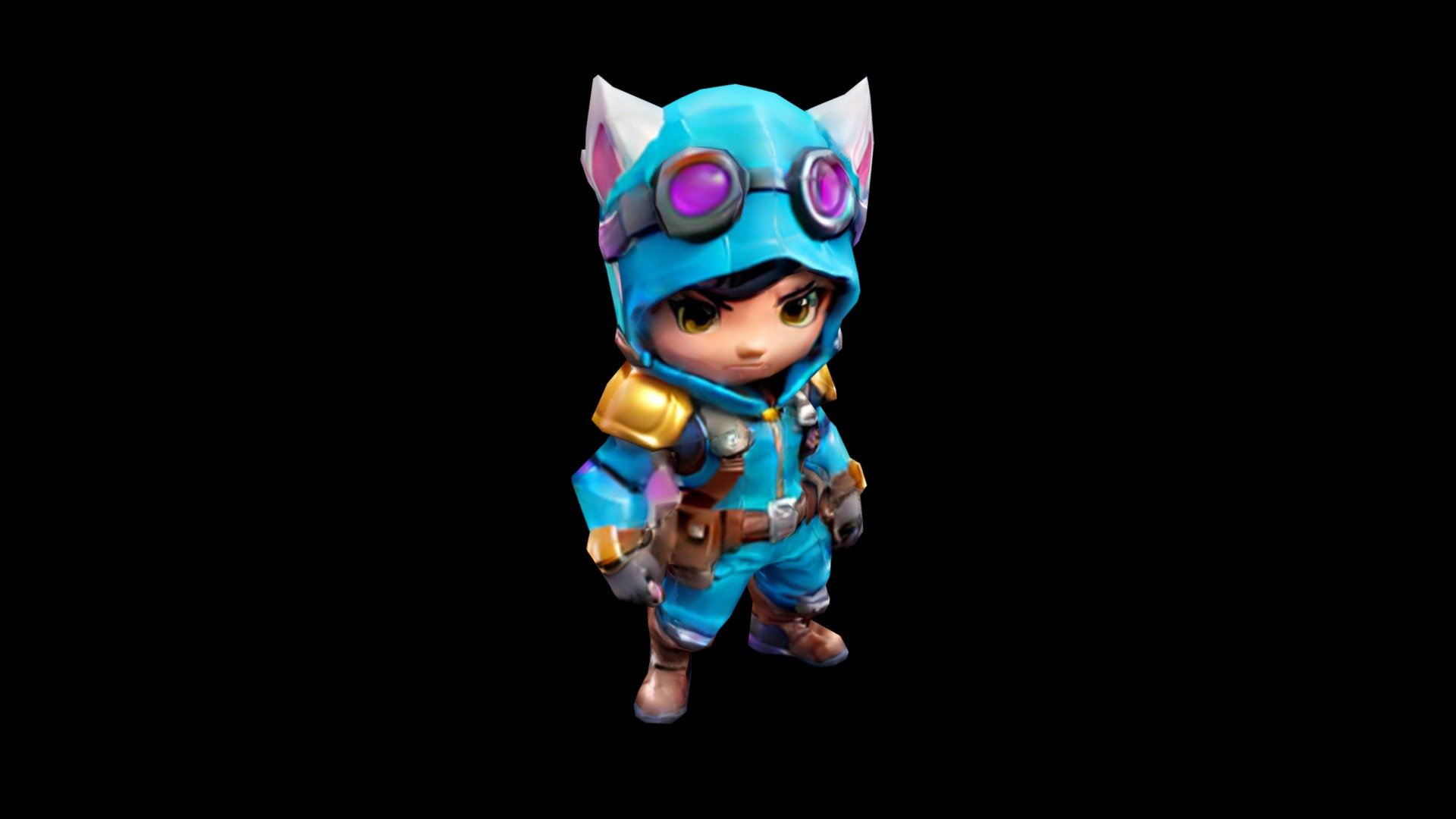 "Powerful Paws" - A determined raccoon warrior d - Download Free 3D ...