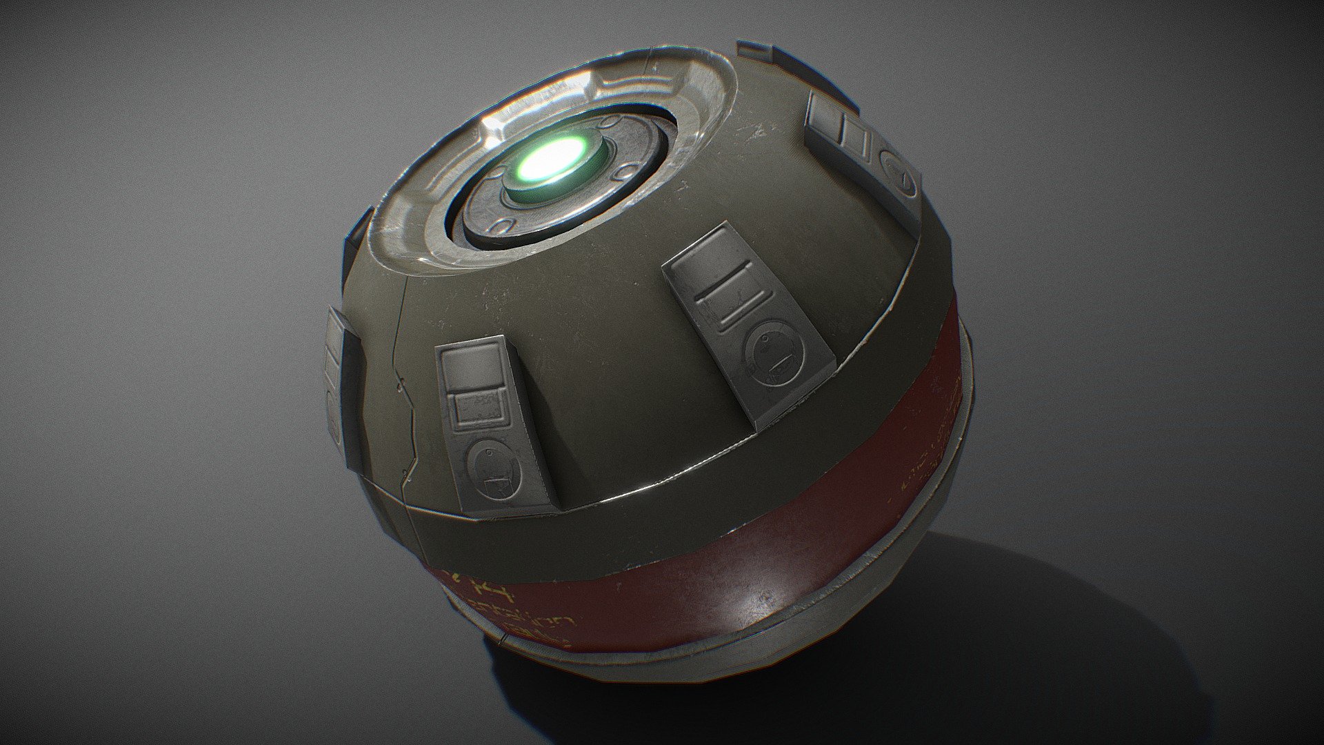 Frag Grenade - 3D model by Brotox [bf09a10] - Sketchfab