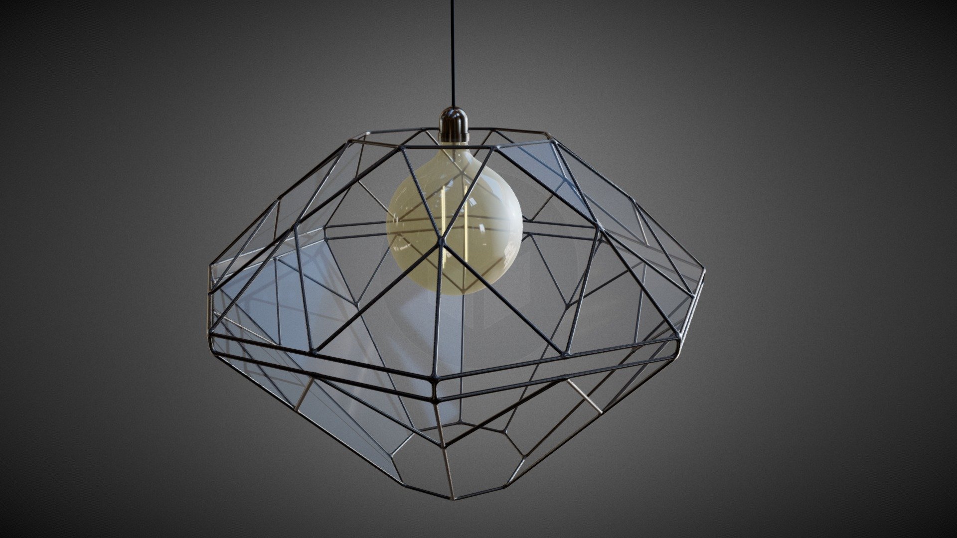 Diamond glass lamp (alexaworkshop©) - 3D model by axochapo (@thomas ...