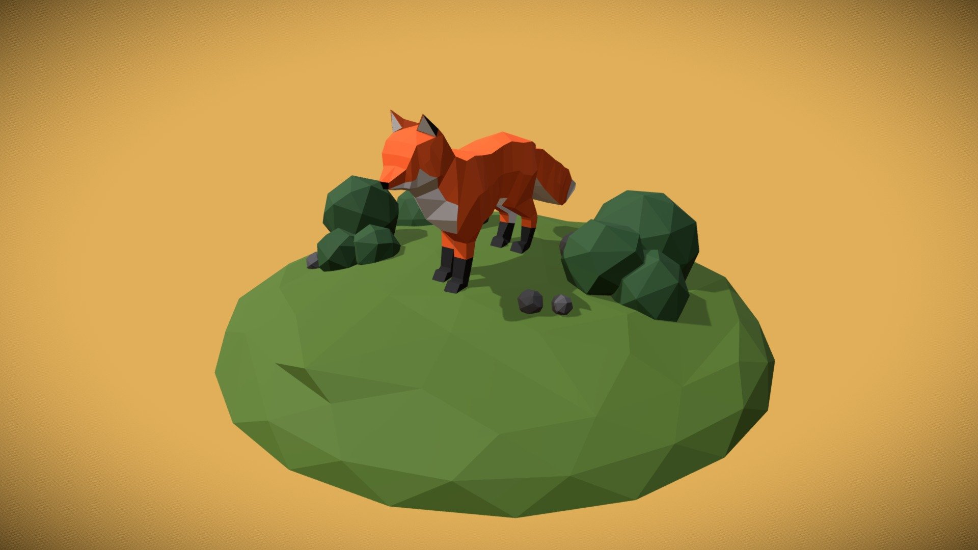 Low Poly Fox - Download Free 3D model by Virginia Vidonis ...