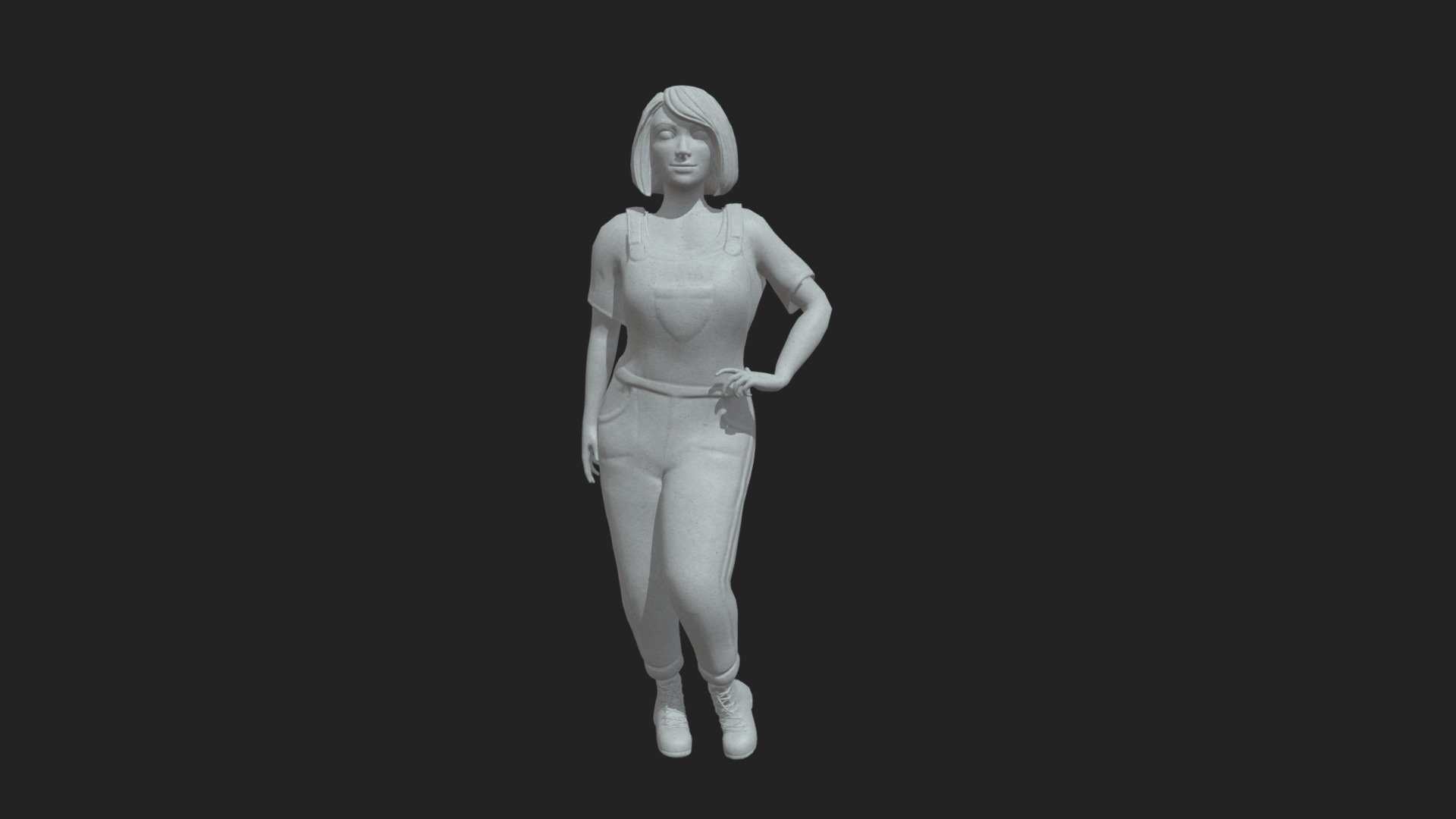 Girl Statue Posed - 3D model by glewy [bf1390b] - Sketchfab
