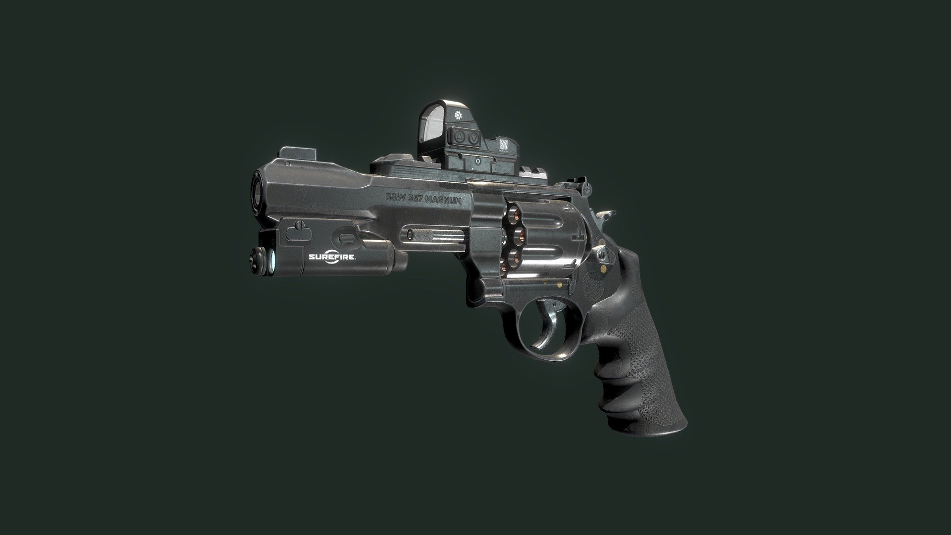 Revolver Magnum 357 S&W - 3D model by nester1279 [bf164af] - Sketchfab