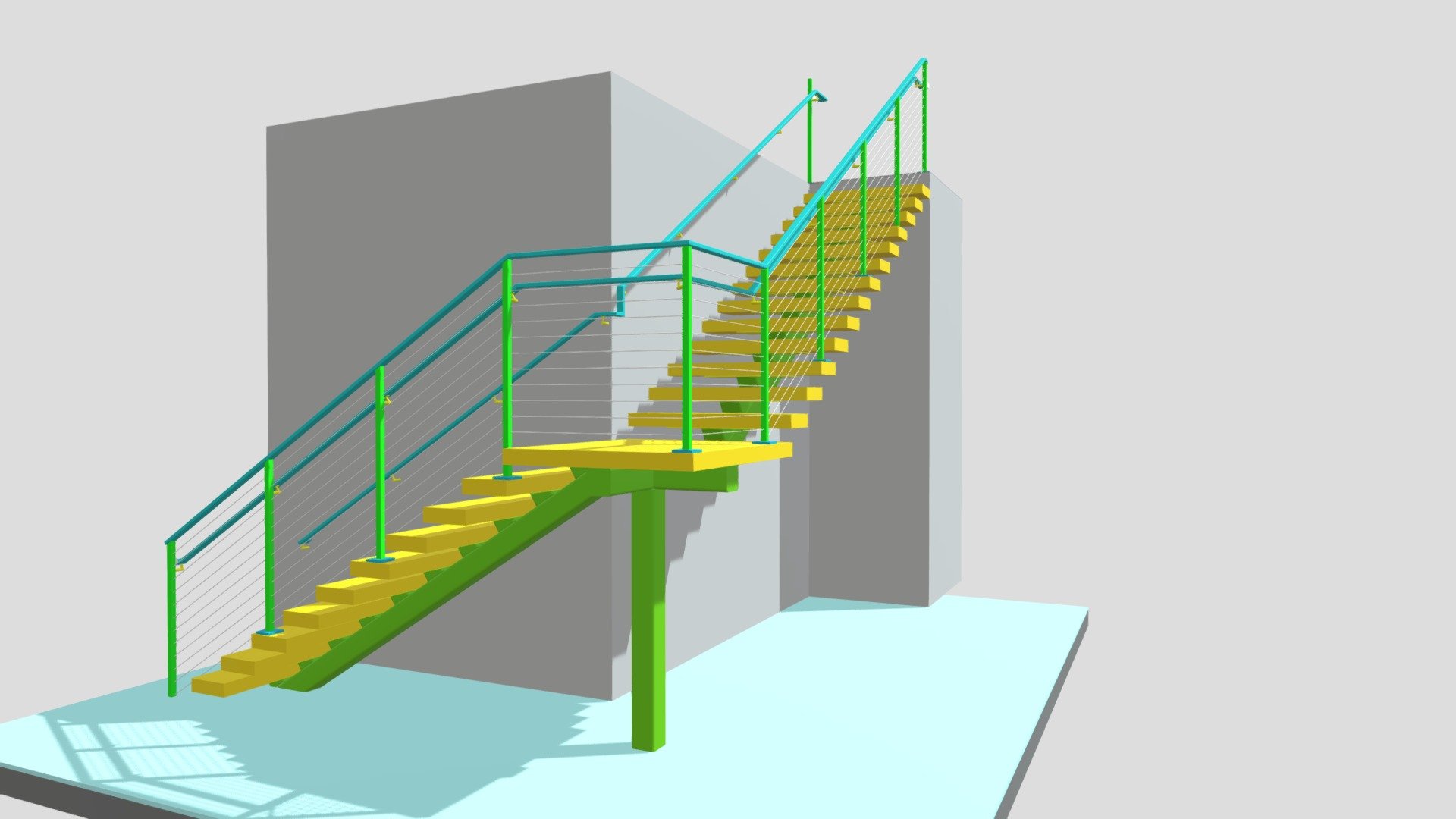 Single Stringer MODEL - TWC - MSI Surfaces - 3D model by JD Stairs ...