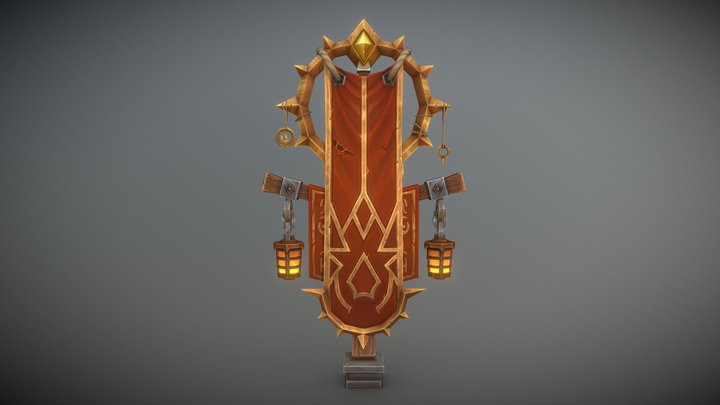 Banner 3D models - Sketchfab