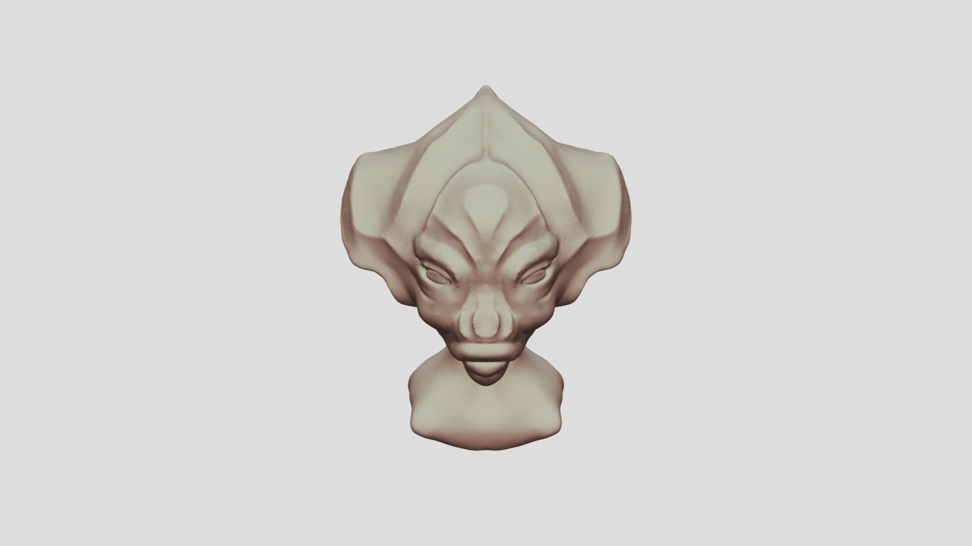 AlienHead1PrintableReady - 3D model by VFontoura [bf1ee17] - Sketchfab