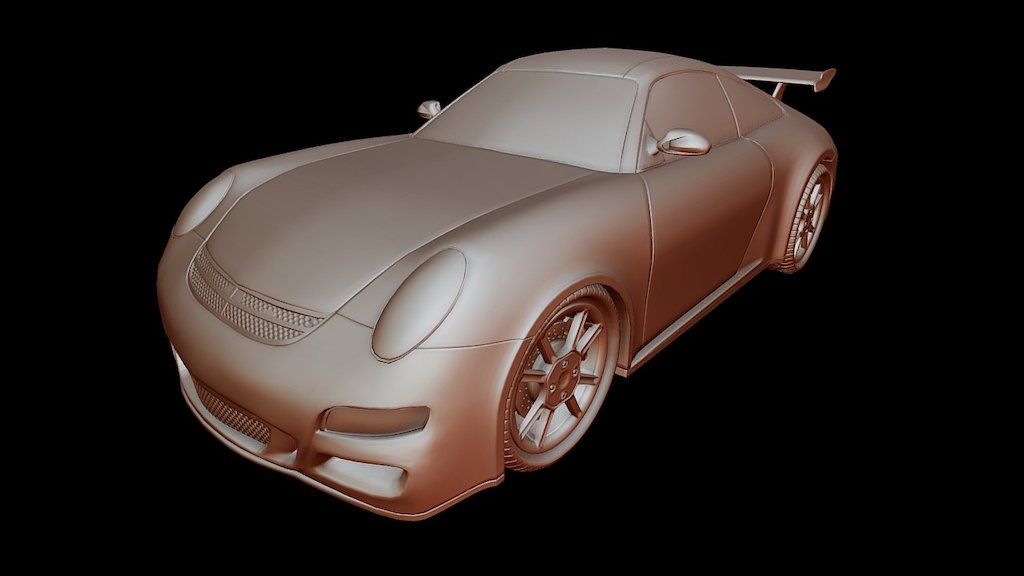 Porshe 911 'unfinished' - 3D model by TankStorm [bf1f7d5] - Sketchfab
