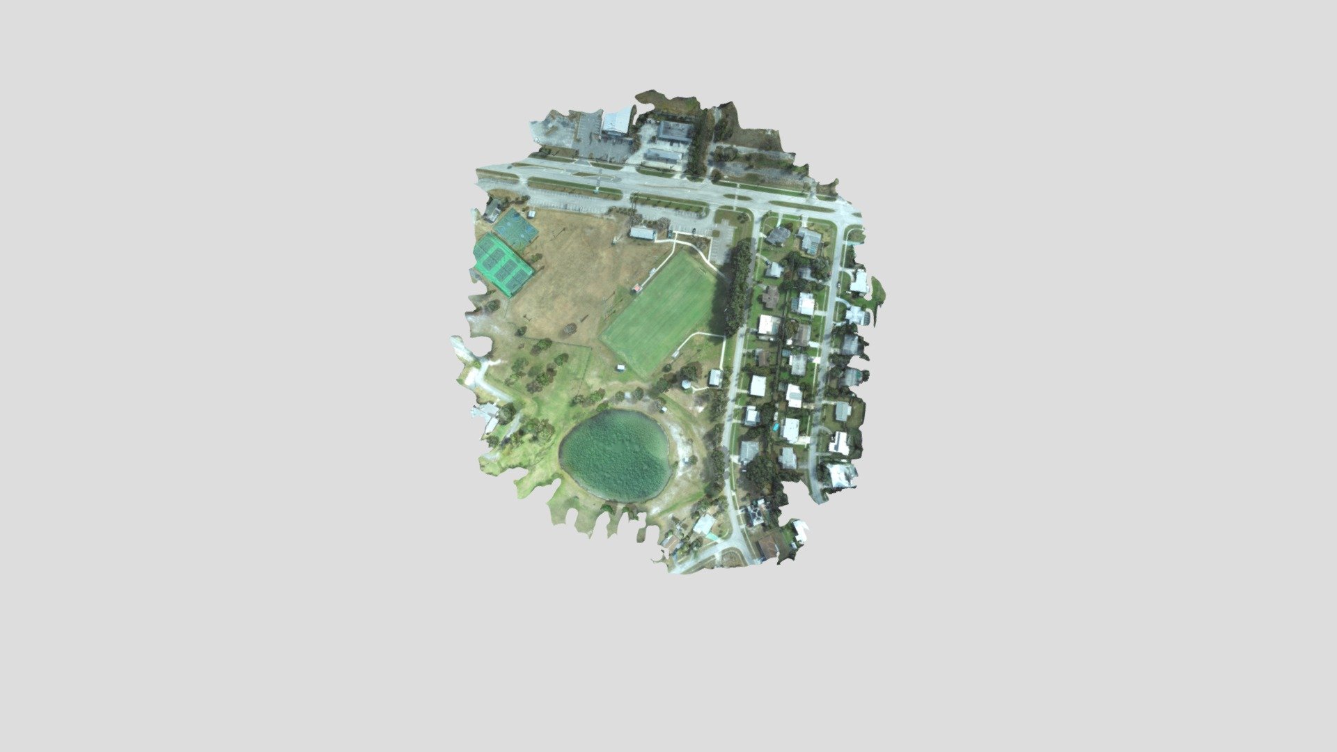Veterans Park High Res Simplified 3d Mesh - 3D model by Dschoewe ...