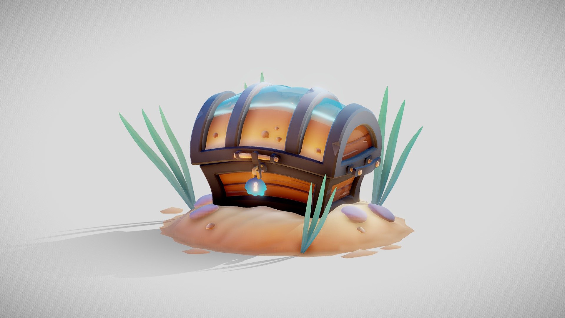 Beach Treasure Chest - Download Free 3D model by Louis Beveridge ...