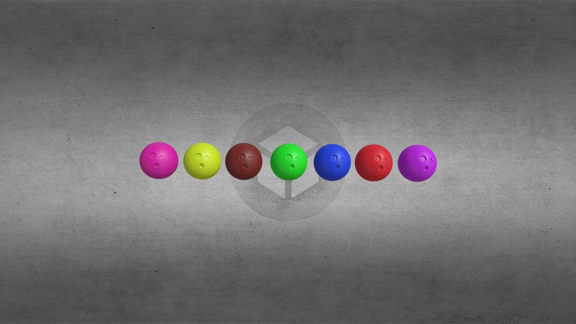 Bowling rainbow color (in make blender) - Download Free 3D model by ...
