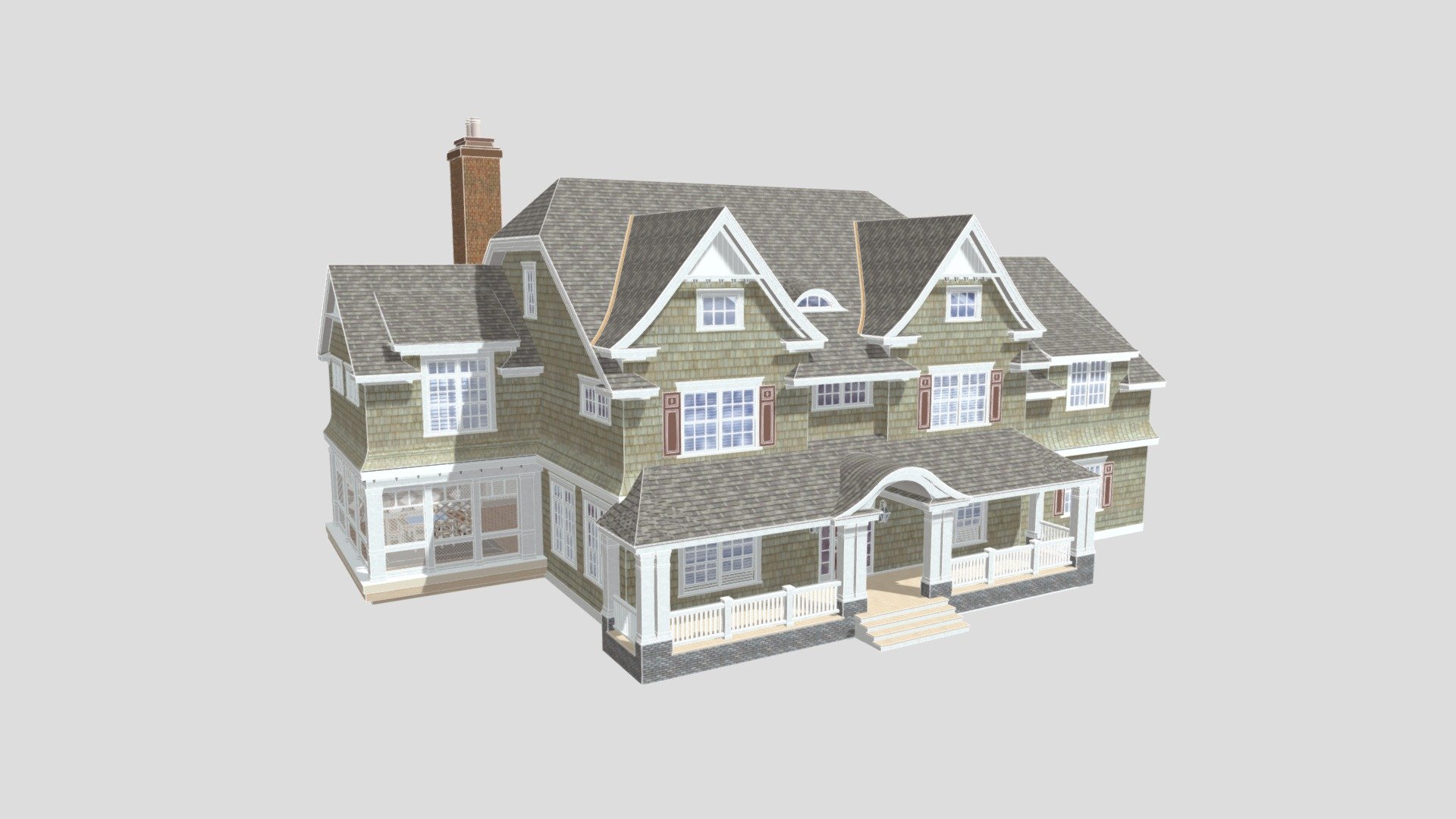 Contemporary Style Farmhouse - 3D model by seanfarrellsullivan [bf29633 ...