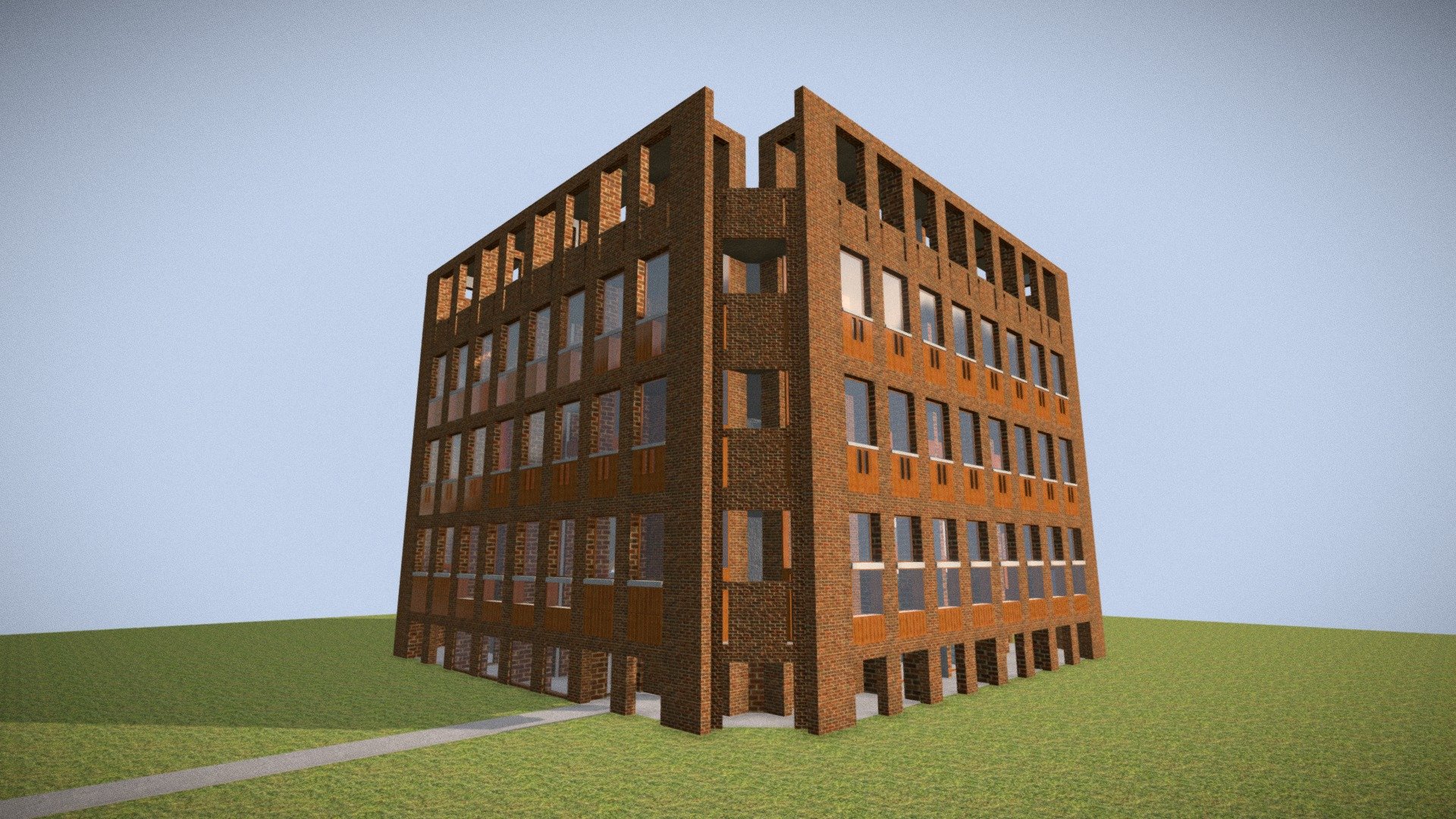 Exeter Library 2 - 3D model by enteRenders (@ente) [bf30909] - Sketchfab