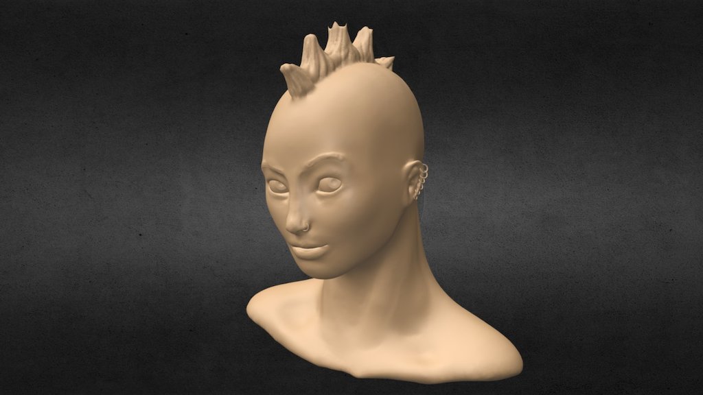Rebel Girl - 3D model by Mikey G (@mags) [bf30cd1] - Sketchfab