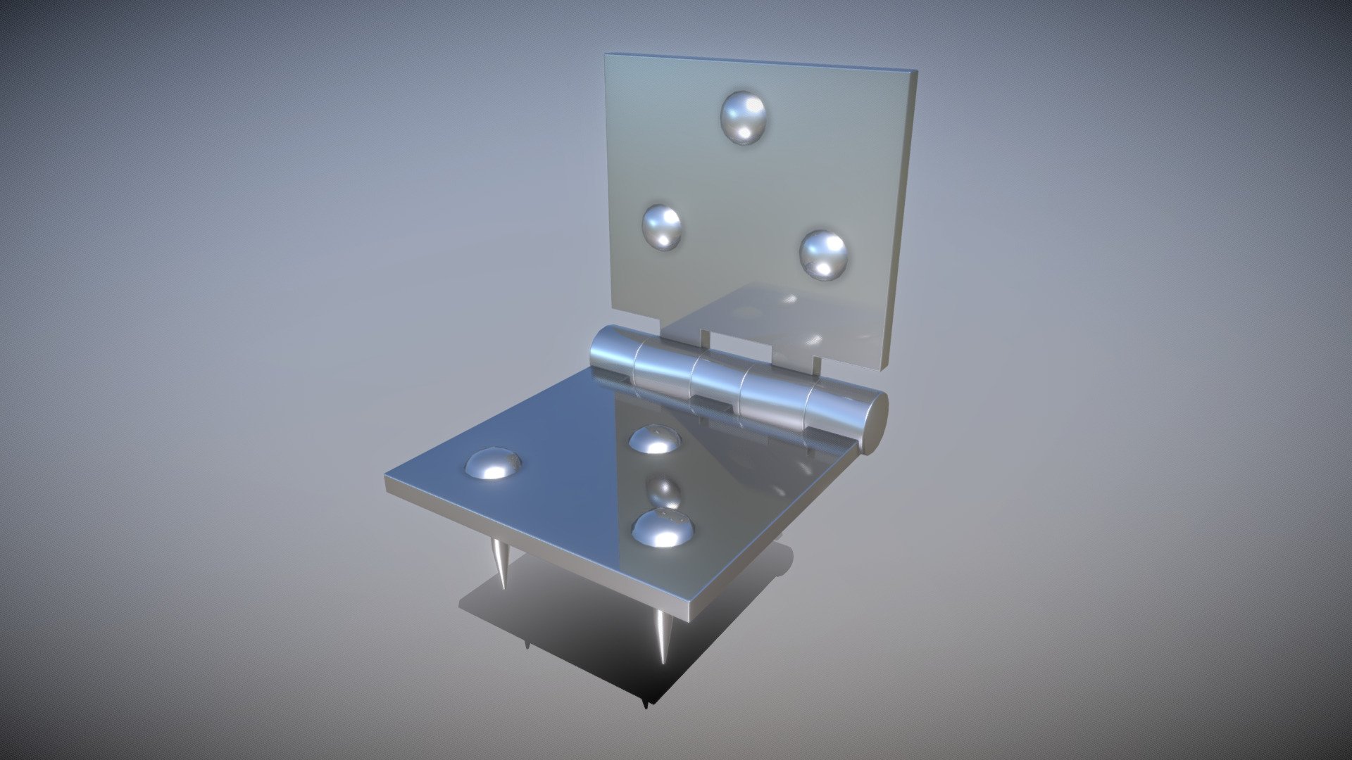 Stamped Steel Hinger (1) High-Poly and Animated - Buy Royalty Free 3D ...