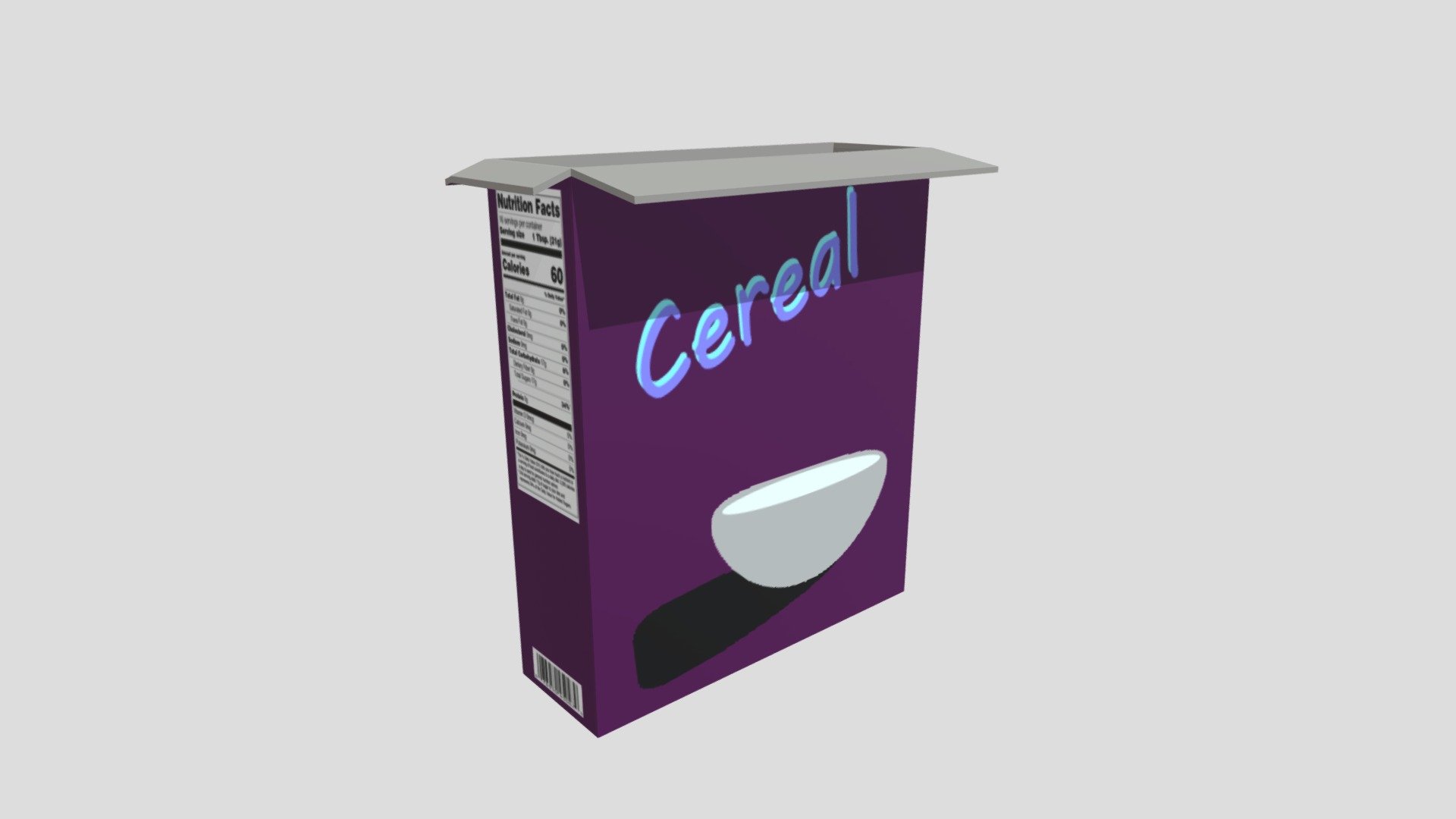 Generic Cereal Box - Download Free 3D model by Nokura [bf34124] - Sketchfab
