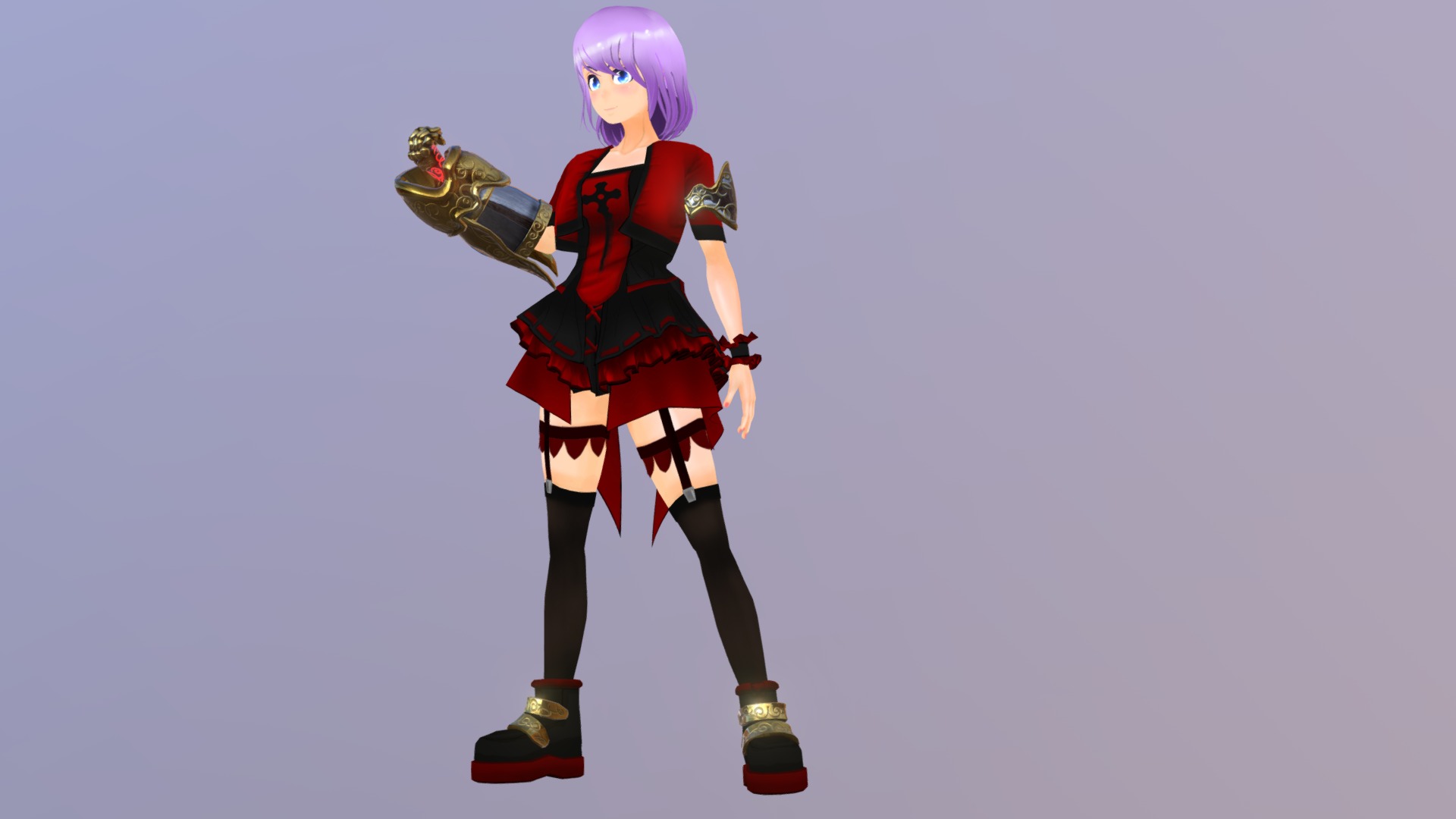 Anime-Girl-2 - 3D model by Nick.Lee [bf36113] - Sketchfab