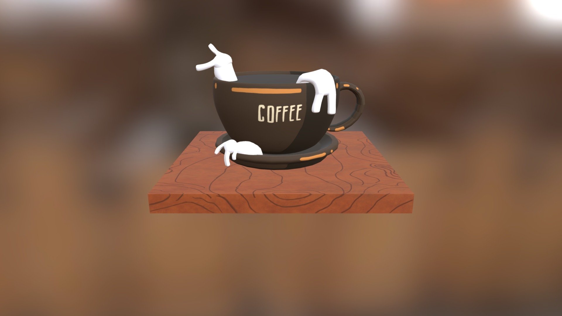 Coffee Bunnies - 3D model by justin.sansone [bf3b206] - Sketchfab