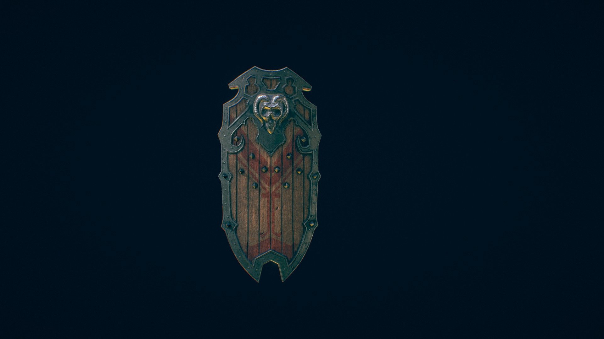 Stylized Skull Shield - 3D model by TanishaBerry [bf3bfc7] - Sketchfab