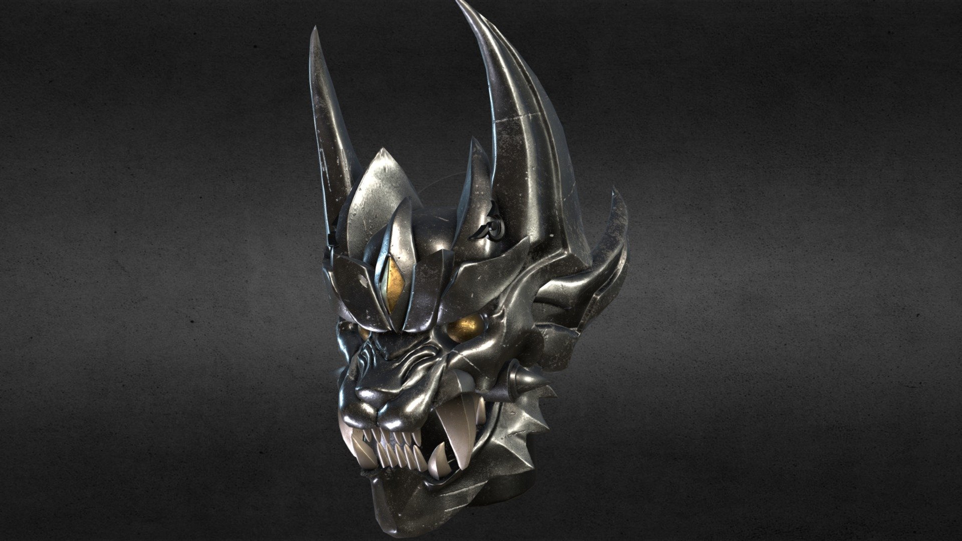 Silver Fanged Knight Helmet - 3D model by LaurenPendleton [bf3ec88 ...
