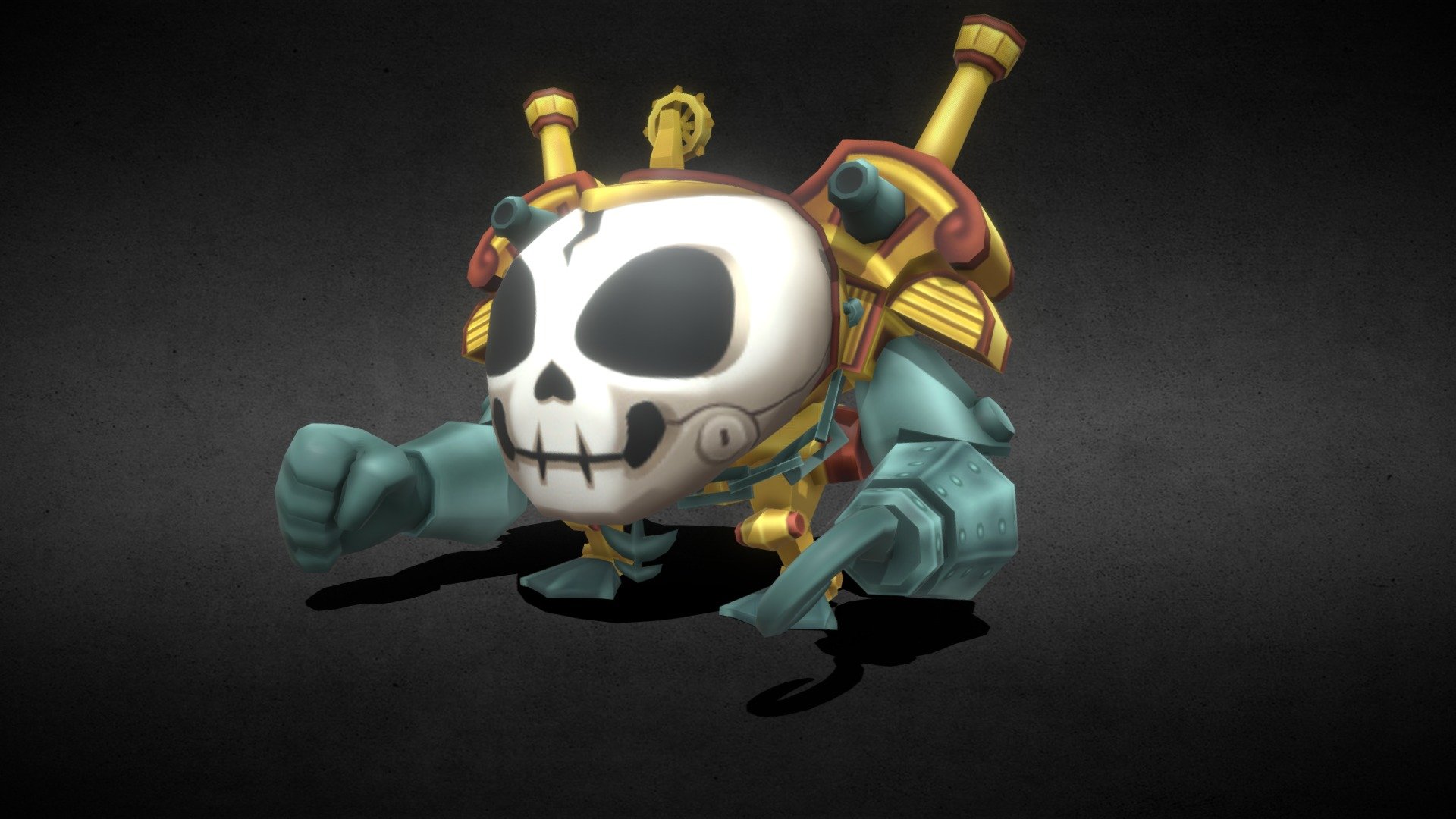 Mecha_Skull - 3D model by Game Model (@Game.Model) [bf3f679] - Sketchfab