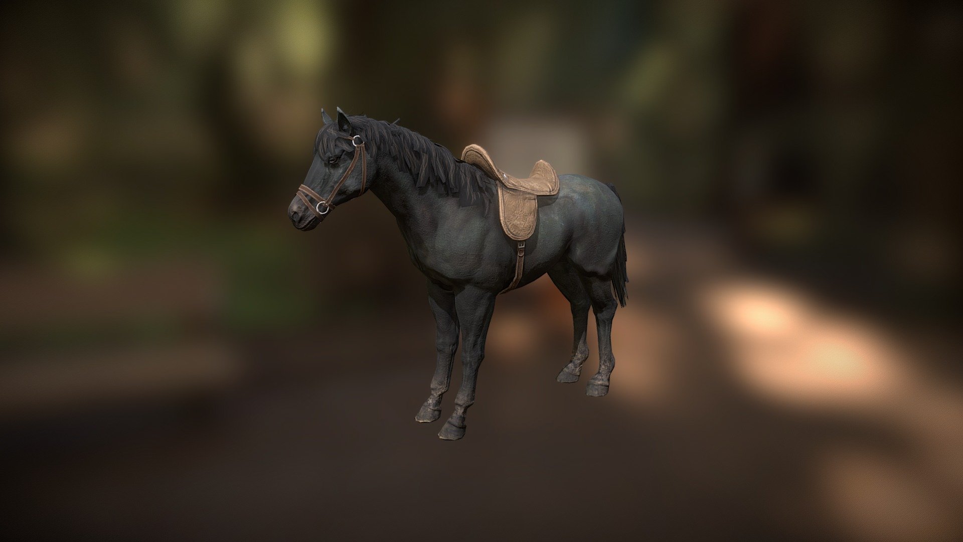 Horse 4 (PBR, 2K, ANIM) - 3D model by Tokyo Designer Gakuin (@tokyodesignergakuin) [bf3ff1d ...