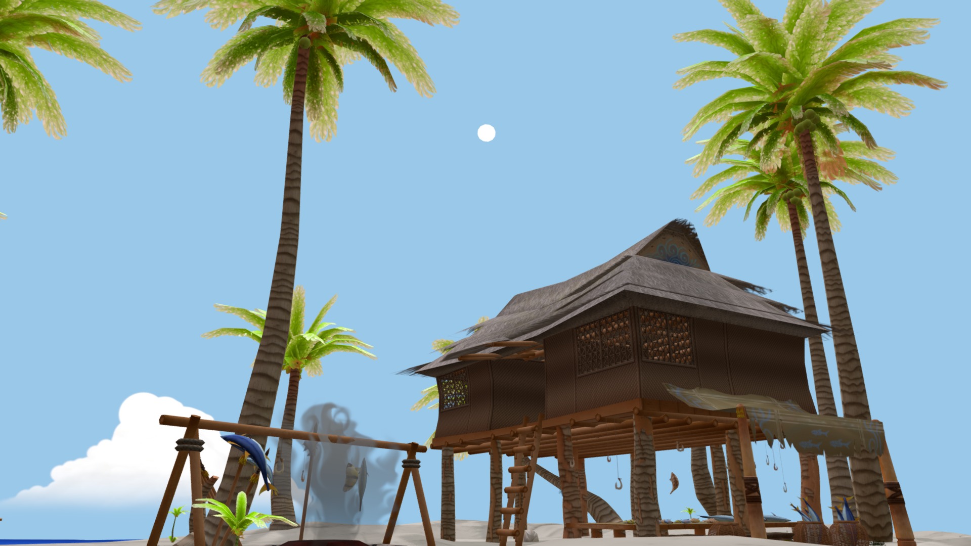 A Polynesian fisher's shop - 3D model by Ralph Bosman (@RalphBosman ...