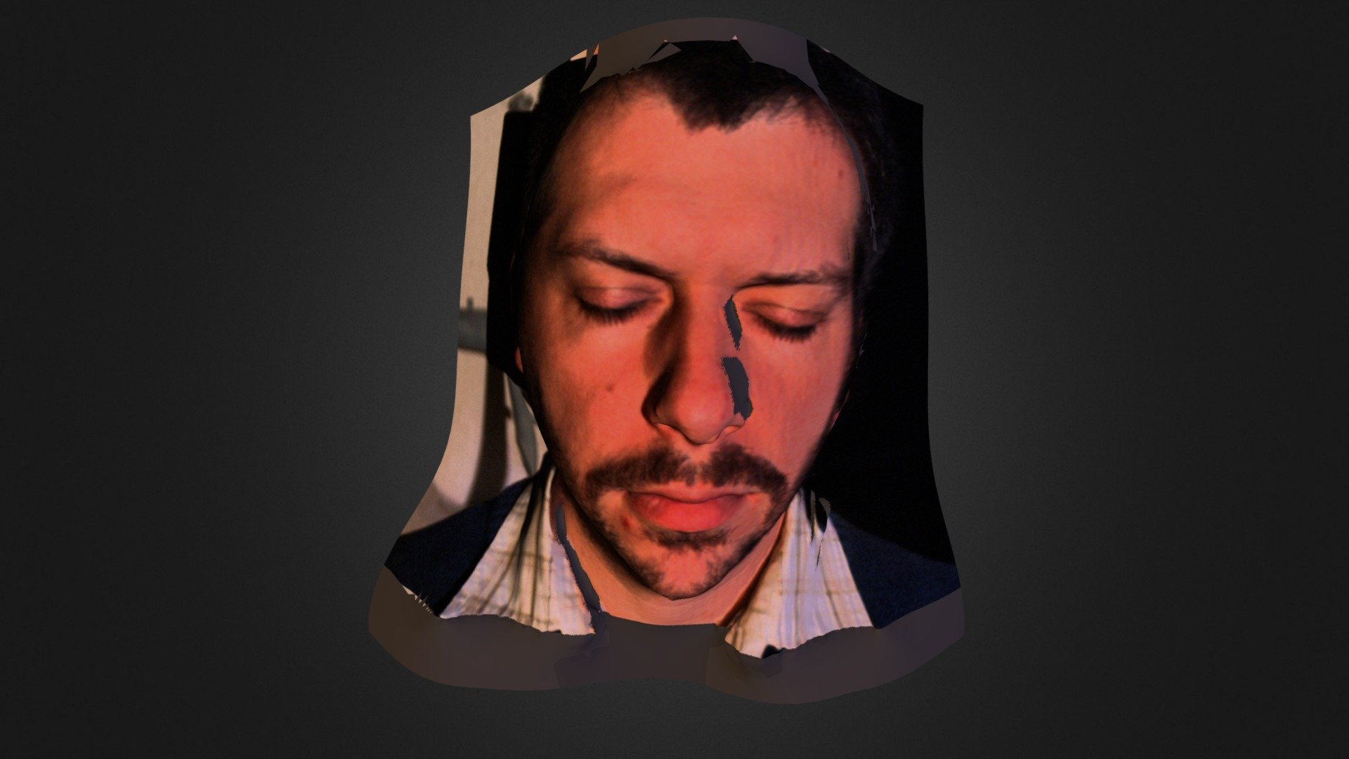Textured portrait of digitizing - Download Free 3D model by humanti ...