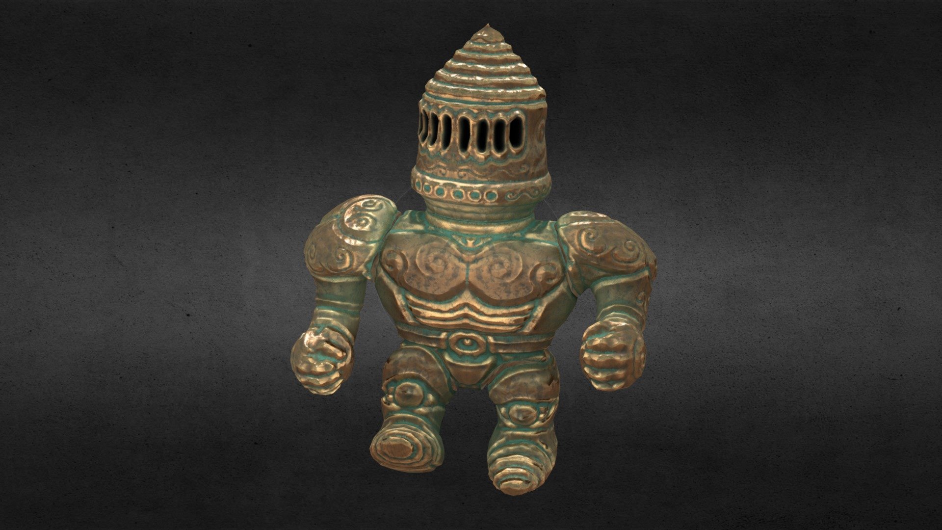 Golem Knight stop-motion style, mobile version - Buy Royalty Free 3D ...