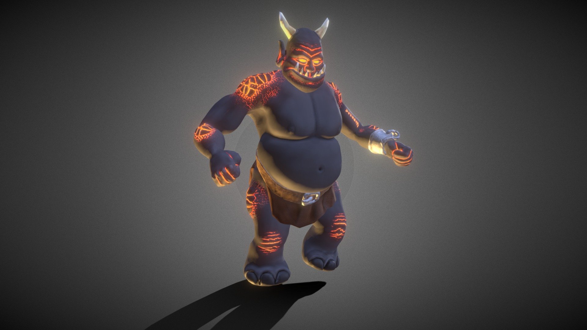 Animated Stone Ogre - 3D model by no12u [bf4c874] - Sketchfab