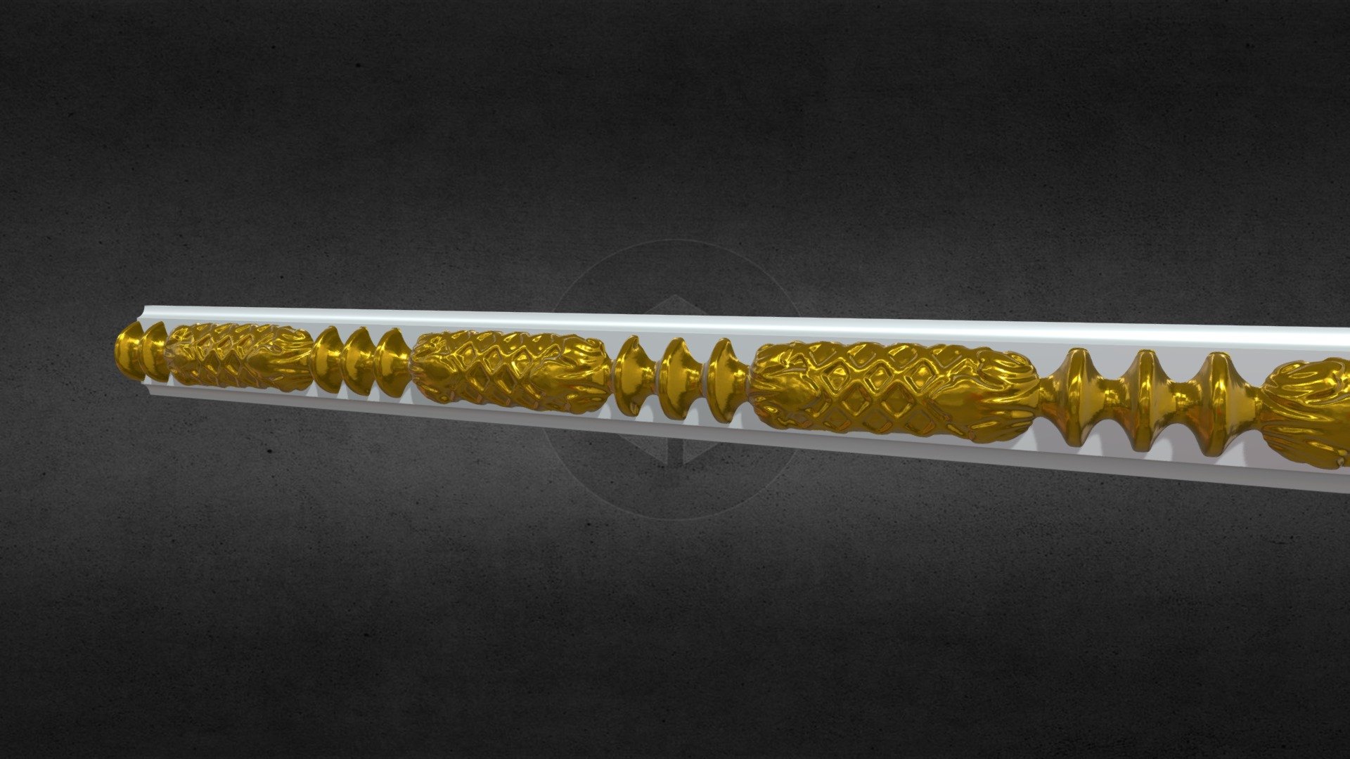 Patterned Cornice Gypsum Plaster 001 - Buy Royalty Free 3D model by KIZILBOGA (@keremkizilboga ...
